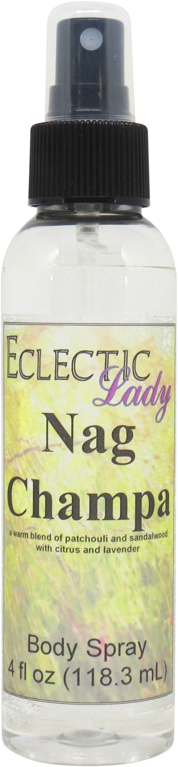 Nag Champa Body Spray, Eclectic Lady, Hydrating Mist, Unisex, 4 oz ...