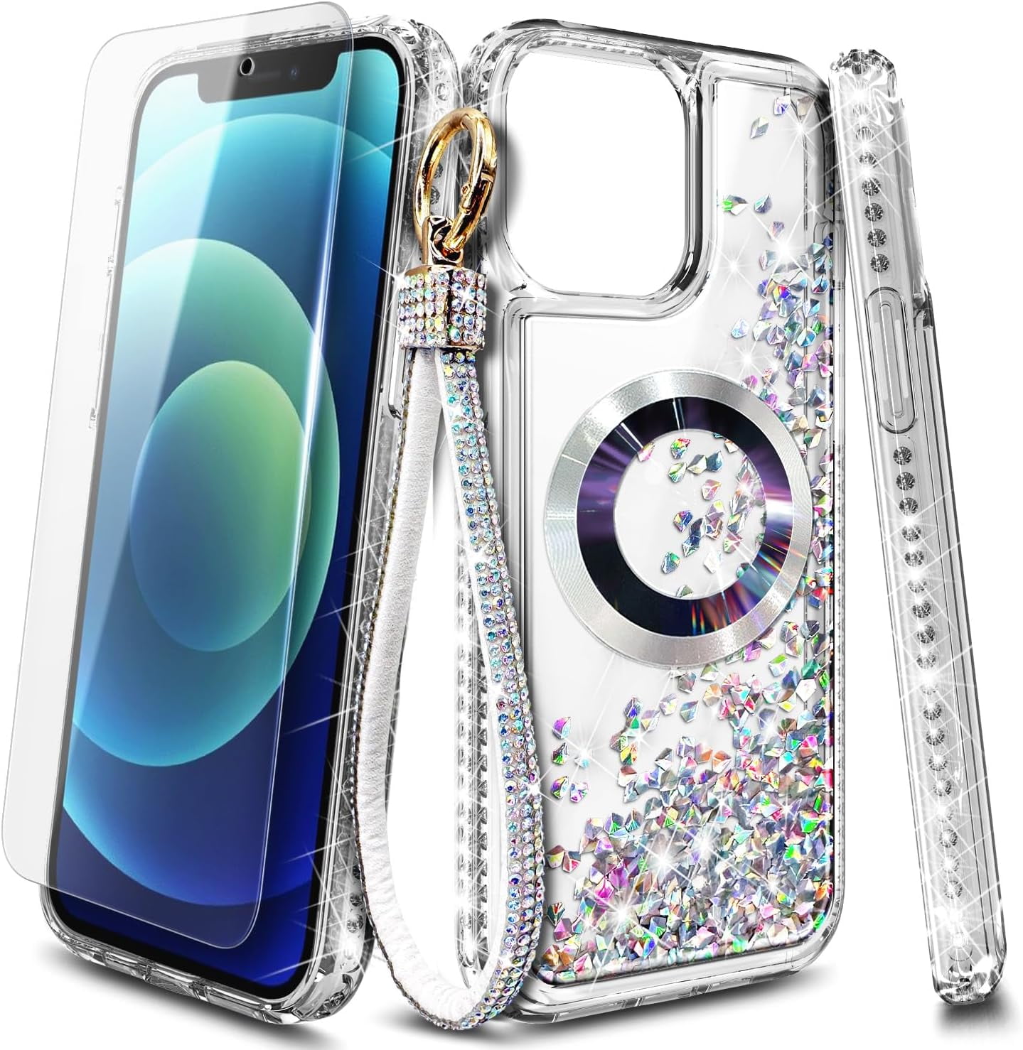 NageBee Designed for iPhone 13 Magnetic Case for MagSafe, Tempered ...