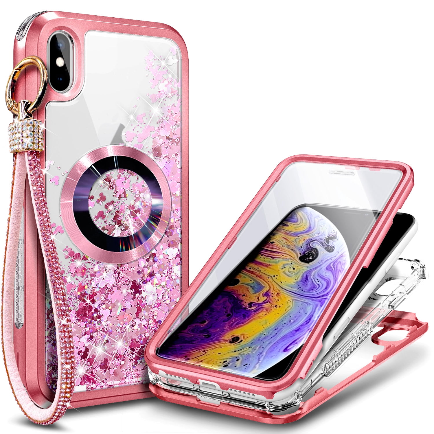 NageBee Designed for iPhone X / Xs with [Built-in Screen Protector] Case MagSafe Compatible With ...