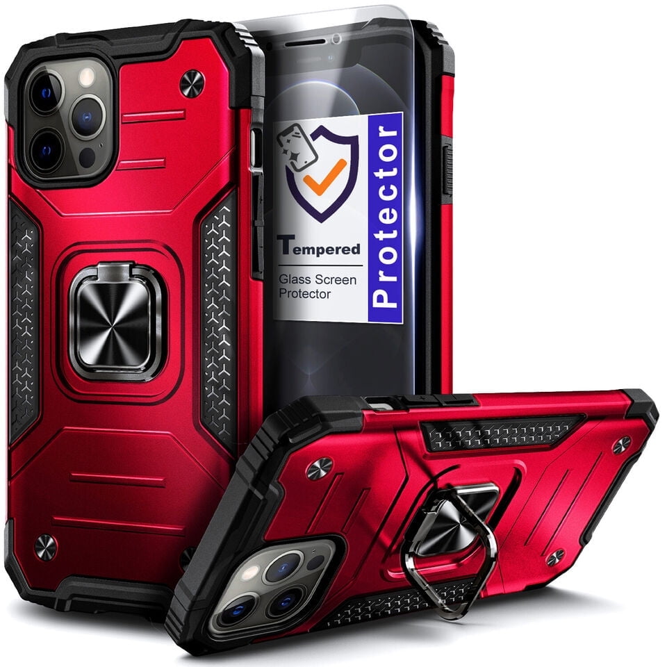 Nagebee for Apple iPhone 12 Pro Max Phone Case with Tempered Glass ...