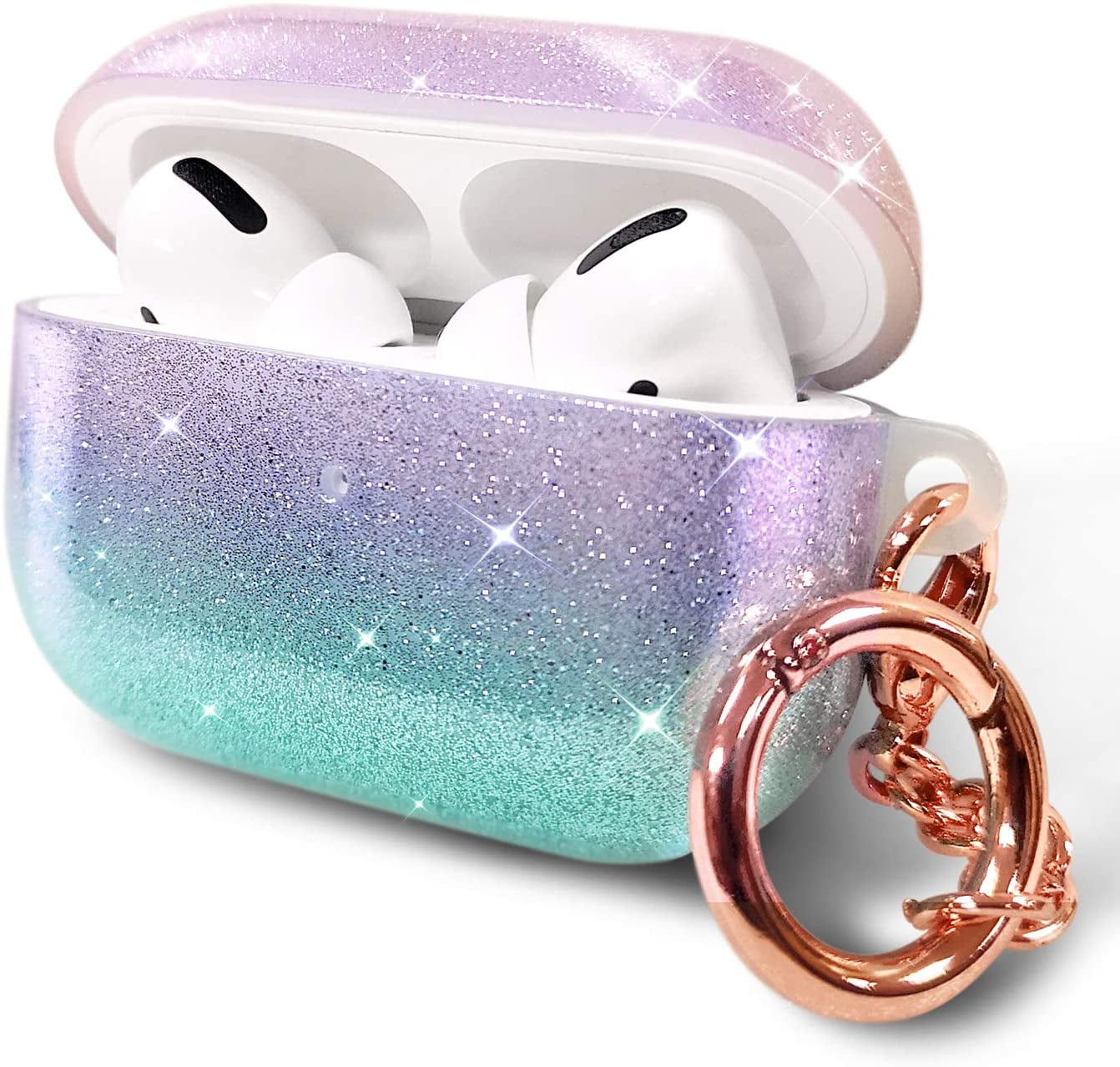 Nagebee Case for AirPods Pro, Crystal Glitter Sparkle Bling, 360 ...