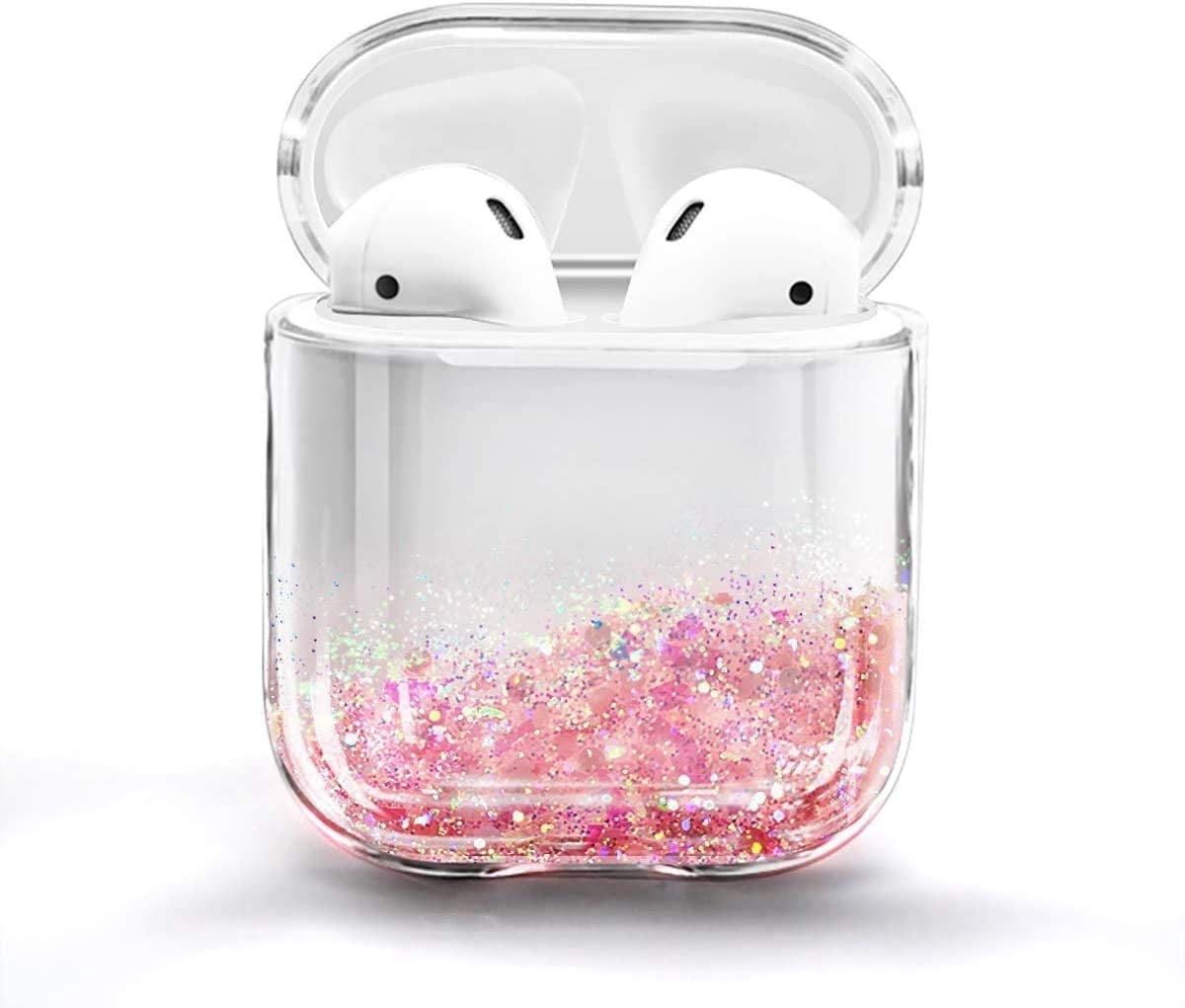 Nagebee Apple Sparkle Wireless Charging Earbud Case, Rose Gold ...