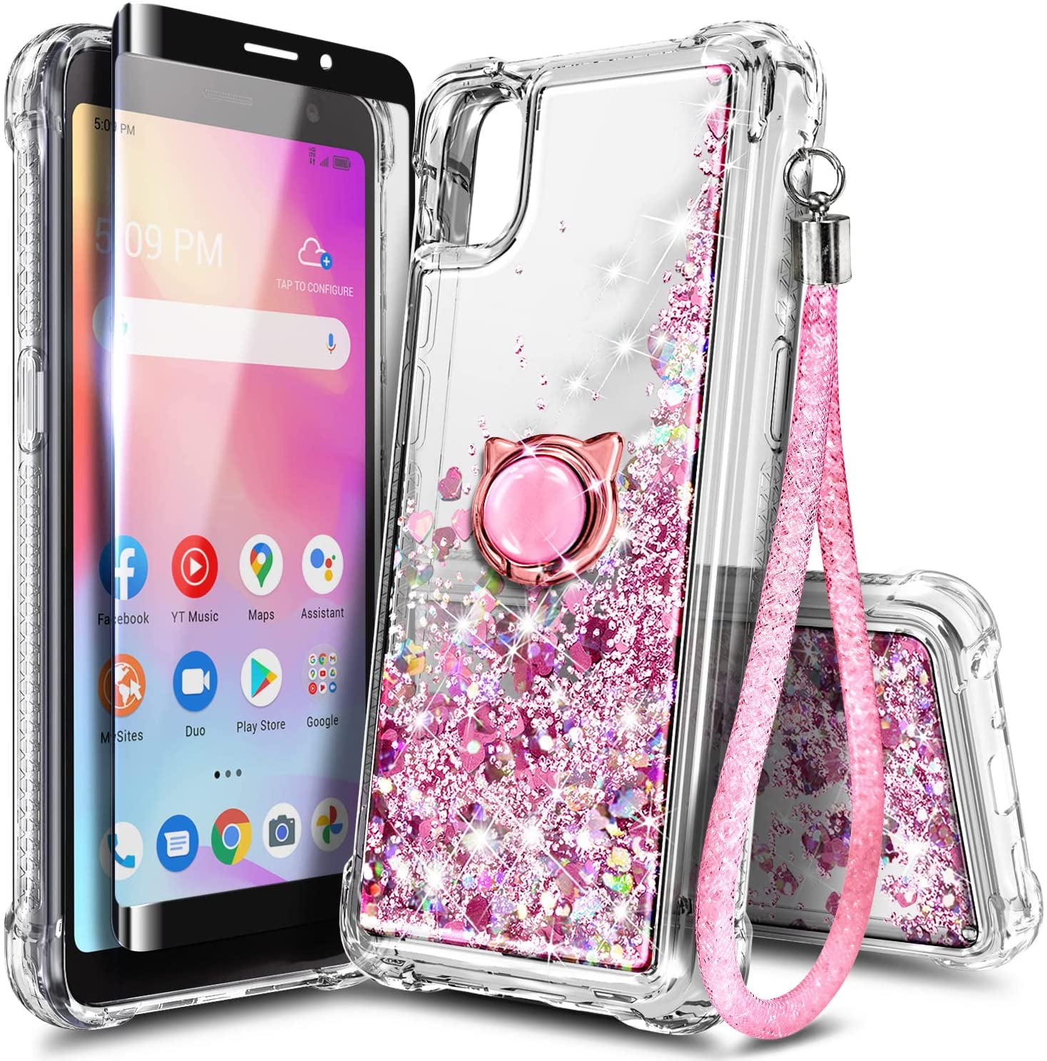 Nagebee Case for Alcatel TCL A3 (A509DL) / A30 with Tempered Glass ...