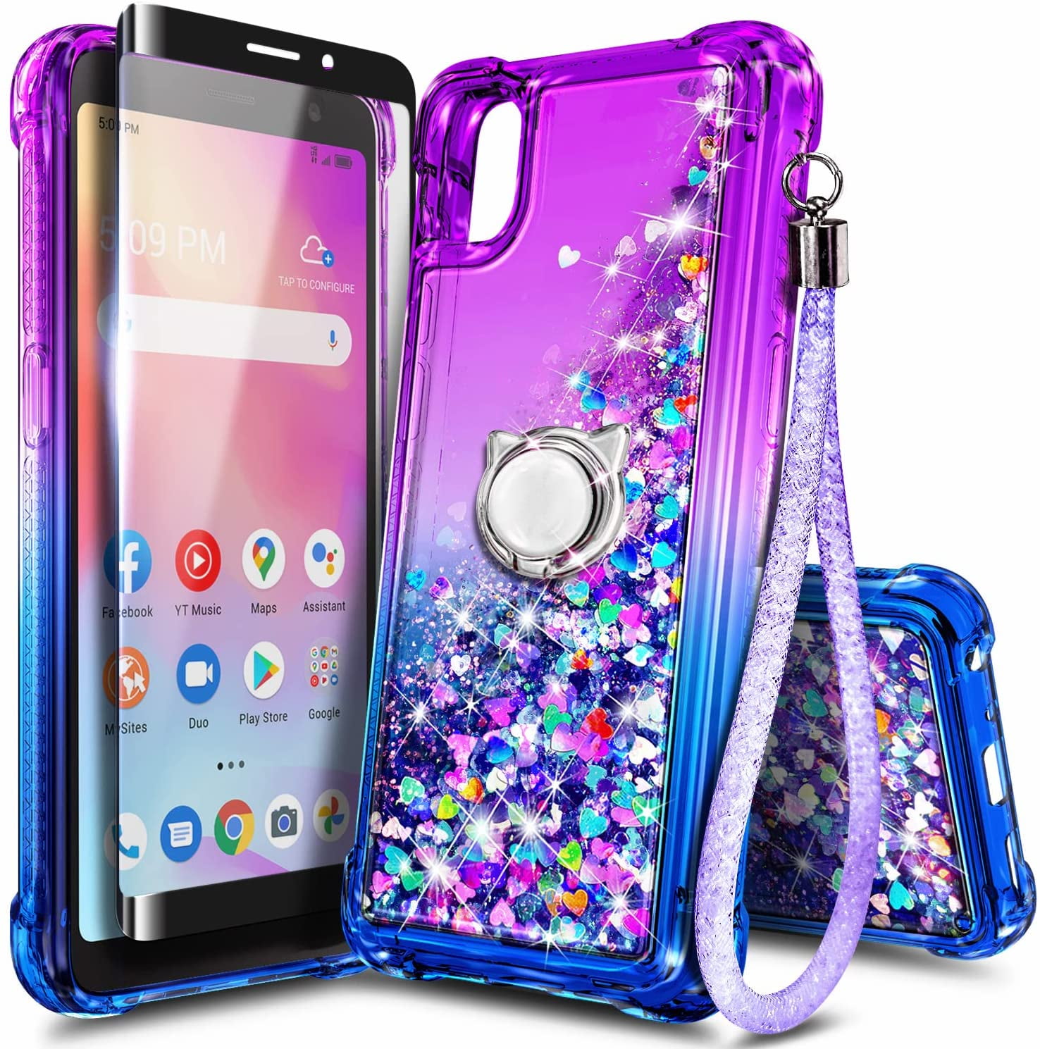 Nagebee Case for Alcatel TCL A3 (A509DL) / A30 with Tempered Glass ...