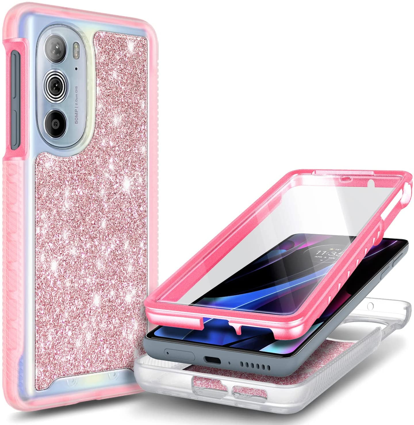 Nagebee Case for Motorola Edge Plus 2022 / Moto Edge+ Plus 5G UW 2022 (XT2201) with [Built-in ...