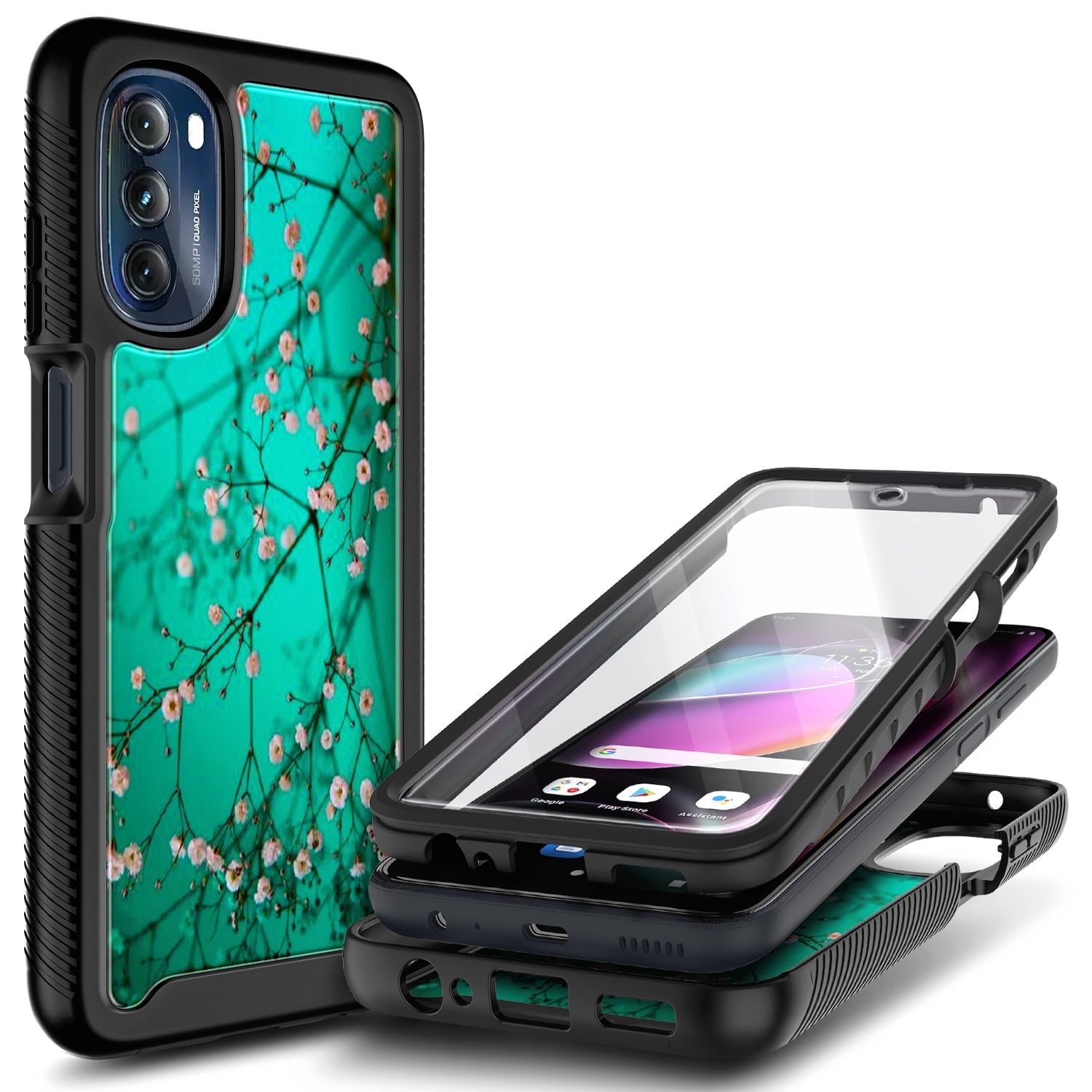 Nagebee Case for Motorola Moto G Stylus 5G 2022 with [Built-in Screen ...