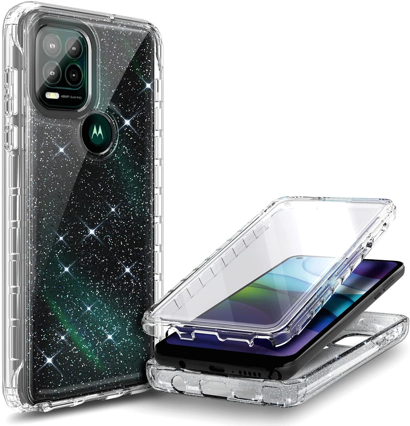 Nagebee Motorola Moto G Stylus 5G Case, Full-Body Rugged Bumper Cover ...