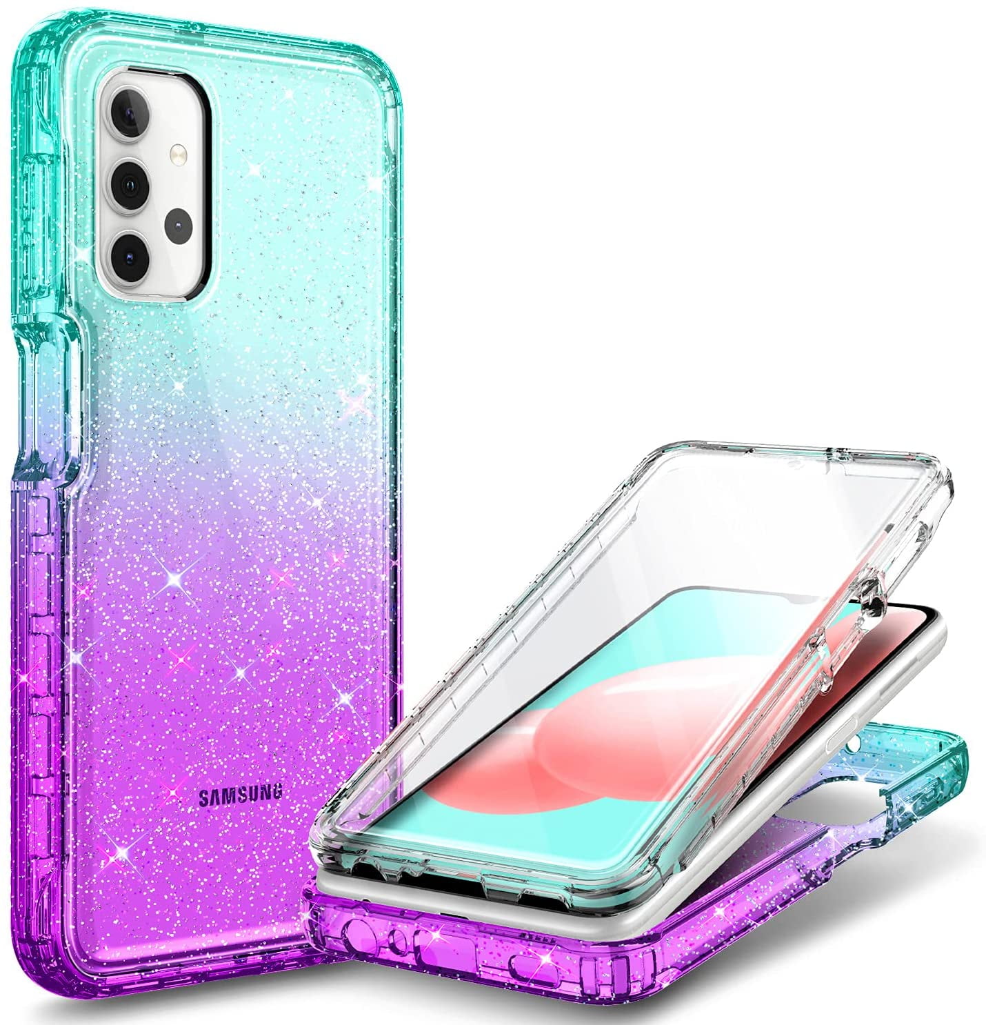 Nagebee Case for Samsung Galaxy A32 5G with [Built-in Screen Protector ...