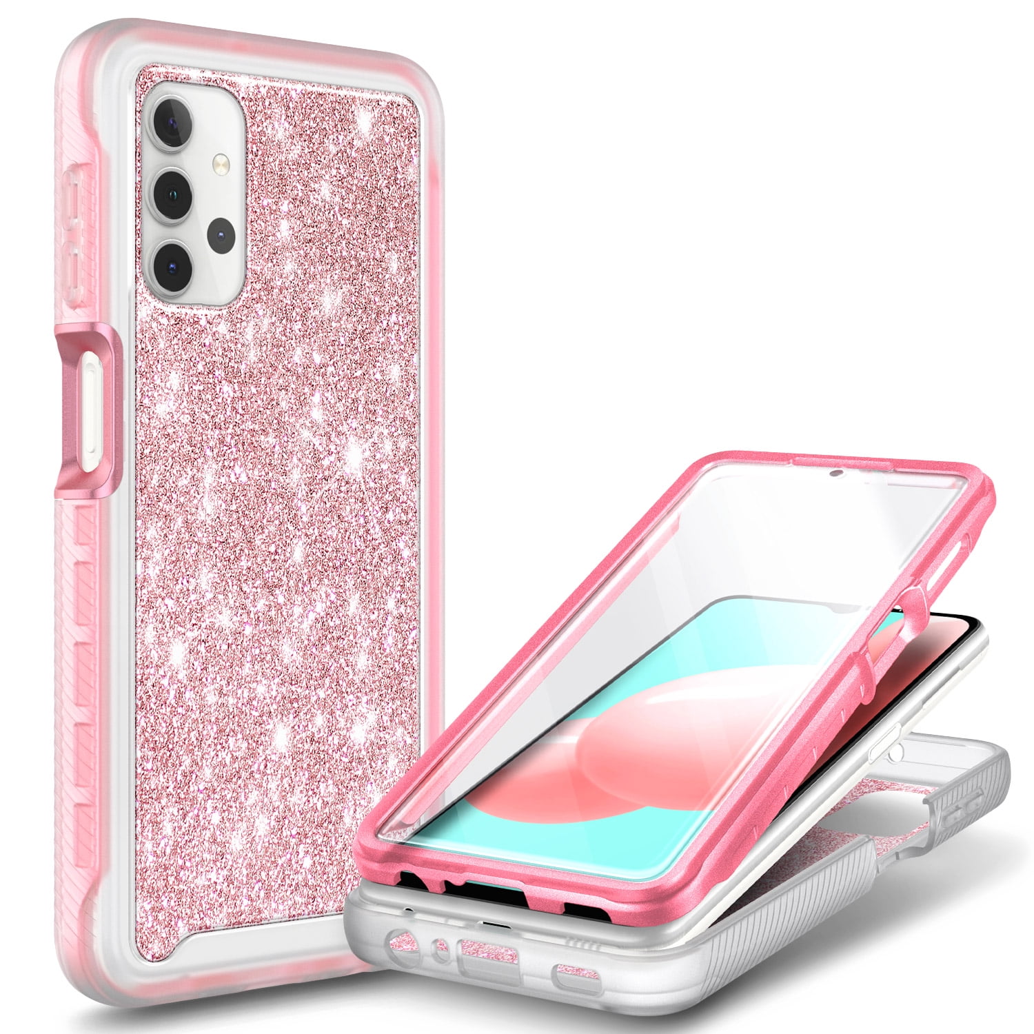 Nagebee Samsung Galaxy A32 5G Case, Shockproof with Screen Protector ...