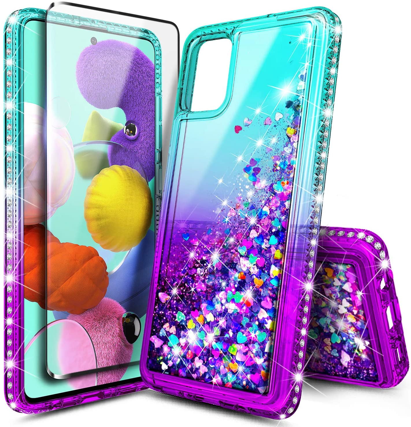 Nagebee Case for Samsung Galaxy A51 5G with Tempered Glass Screen ...