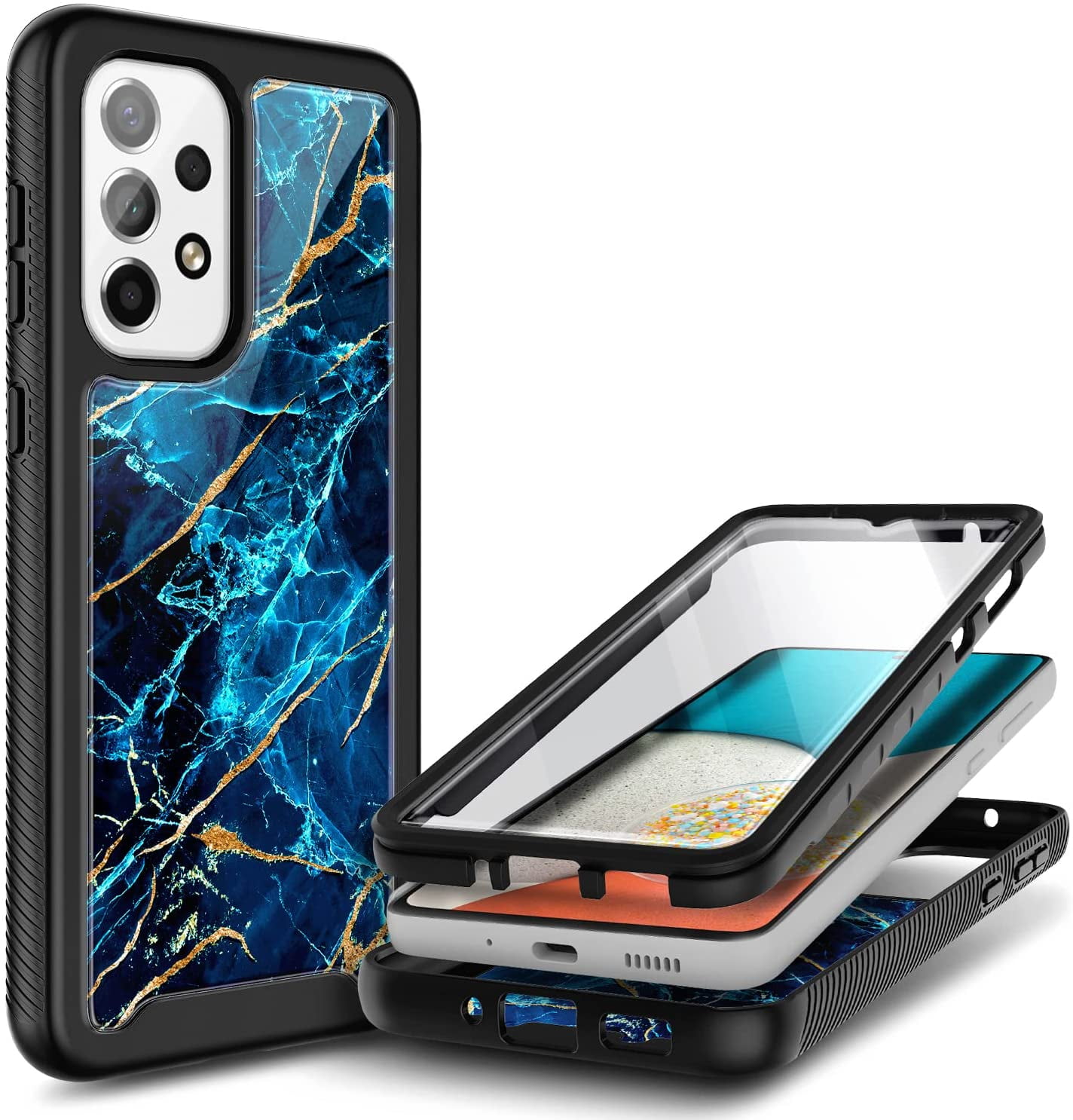 Nagebee Samsung Galaxy A53 5G Phone Protector Case, Full-Body Shockproof, Sapphire - Walmart.com