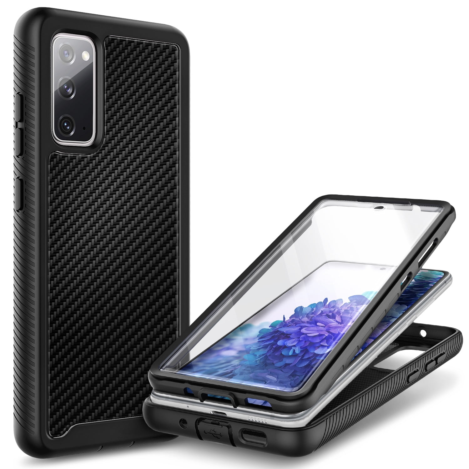 Nagebee Case for Samsung Galaxy Note 20 5G, Full-Body with Front PC ...