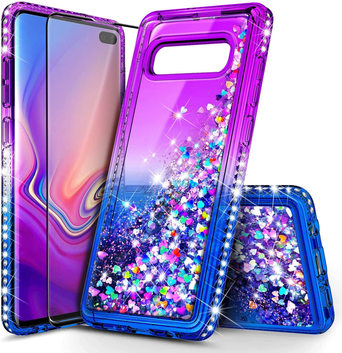 Nagebee Case for Samsung Galaxy S10 5G with Screen Protector (Soft 3D Curved Full Coverage ...