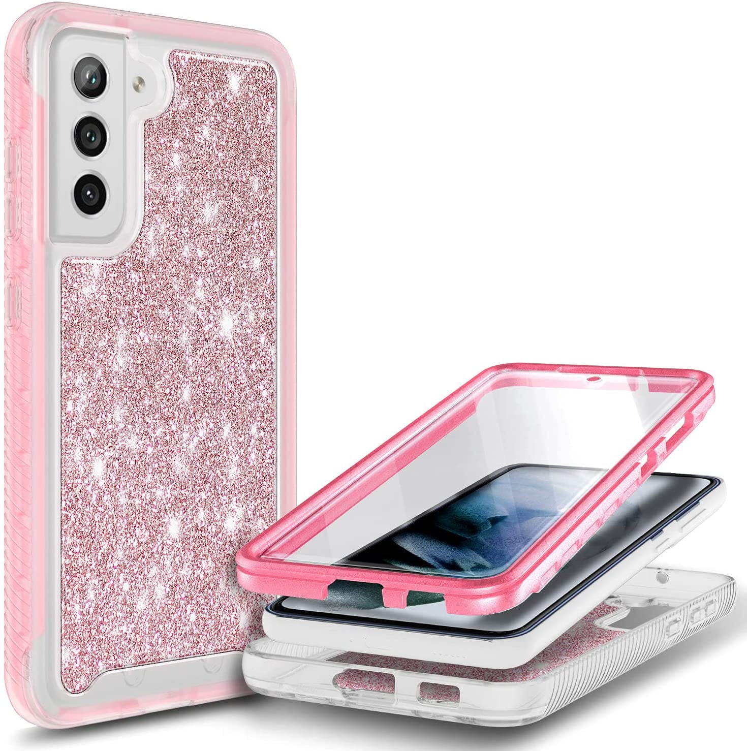 Nagebee Case for Samsung Galaxy S21 FE 5G with [Built-in Screen ...