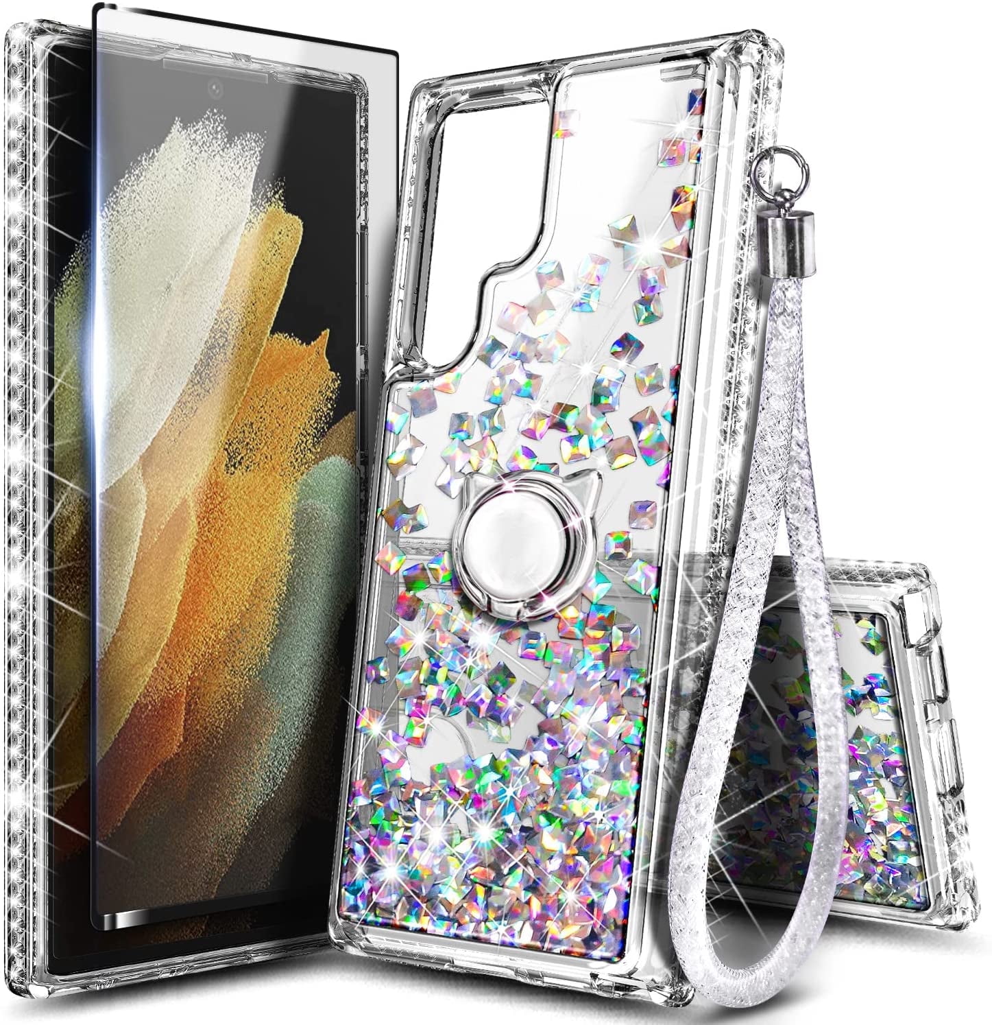 Nagebee Case for Samsung Galaxy S22 Ultra 5G with Screen Protector ...