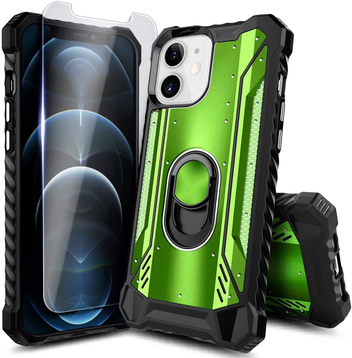 Nagebee Case for iPhone 12 Mini, with Tempered Glass Screen Protector ...