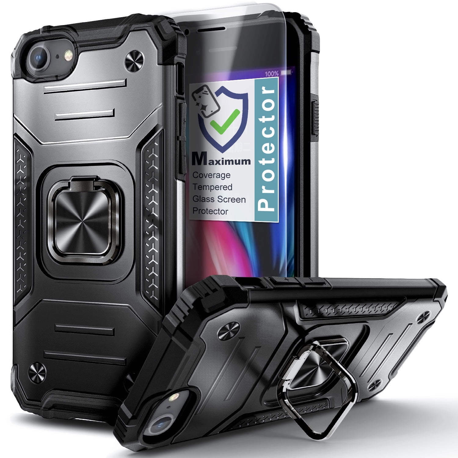 Nagebee Case for iPhone SE 3 5G, SE 2, 8, 7, 6S, 6, Full-Body ...