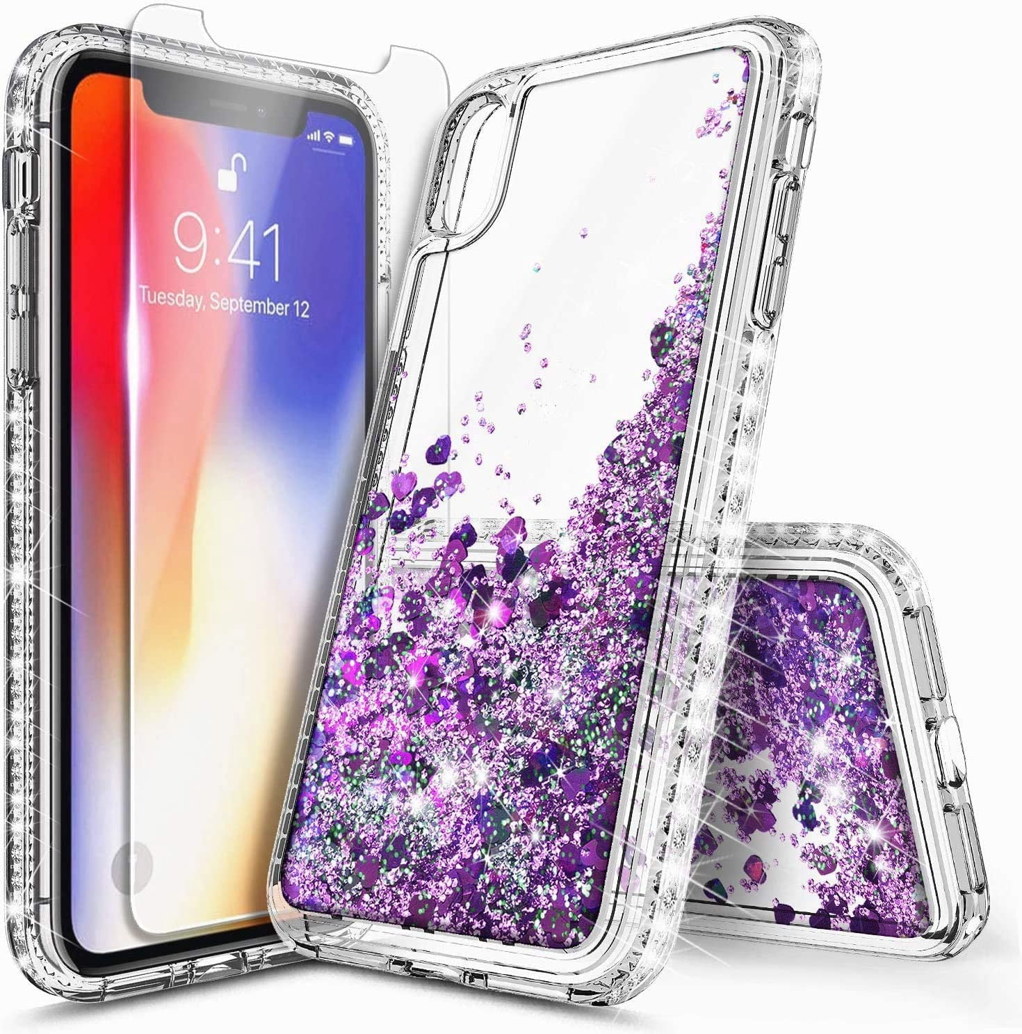 Nagebee Case for iPhone Xs, iPhone X with Tempered Glass Screen ...