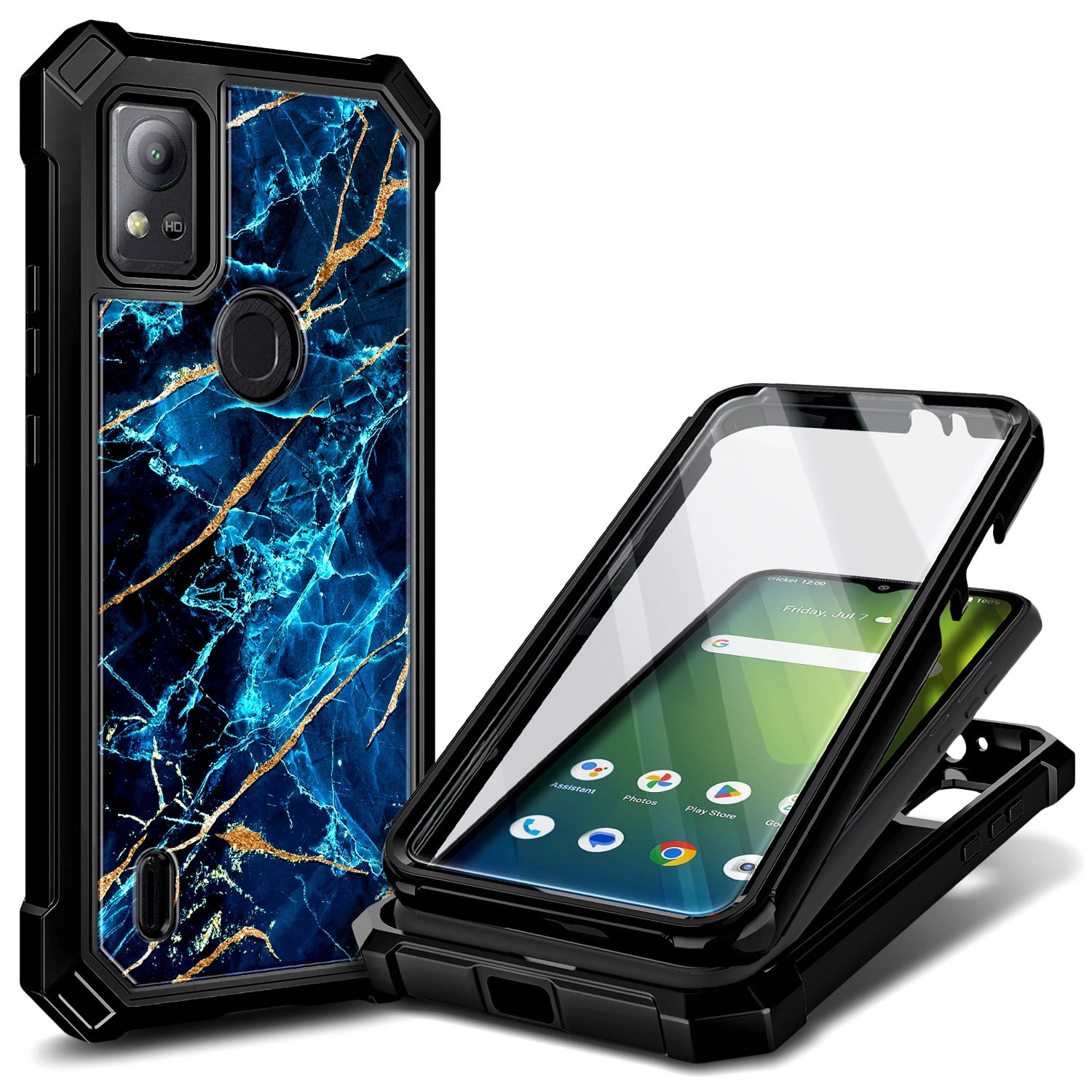 Nagebee Shockproof Bumper Cell Phone Case for Cricket Icon 5 and AT&T ...