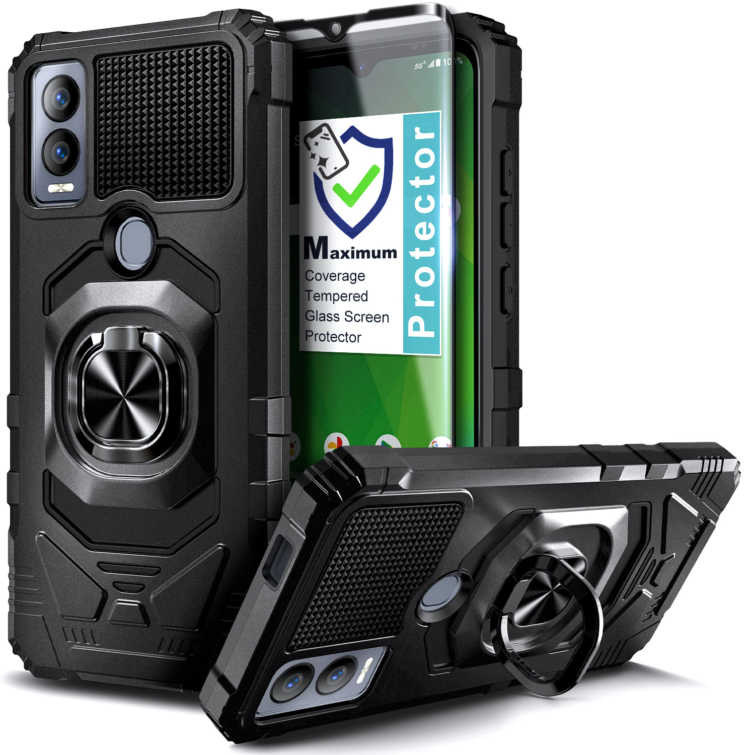 Nagebee For Cricket Magic 5G / AT&T Propel 5G Phone Case with Tempered ...