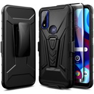 FIEWESEY for Samsung Galaxy A12 Case,Heavy Duty High Impact Resistant Armor Holster Defender ...