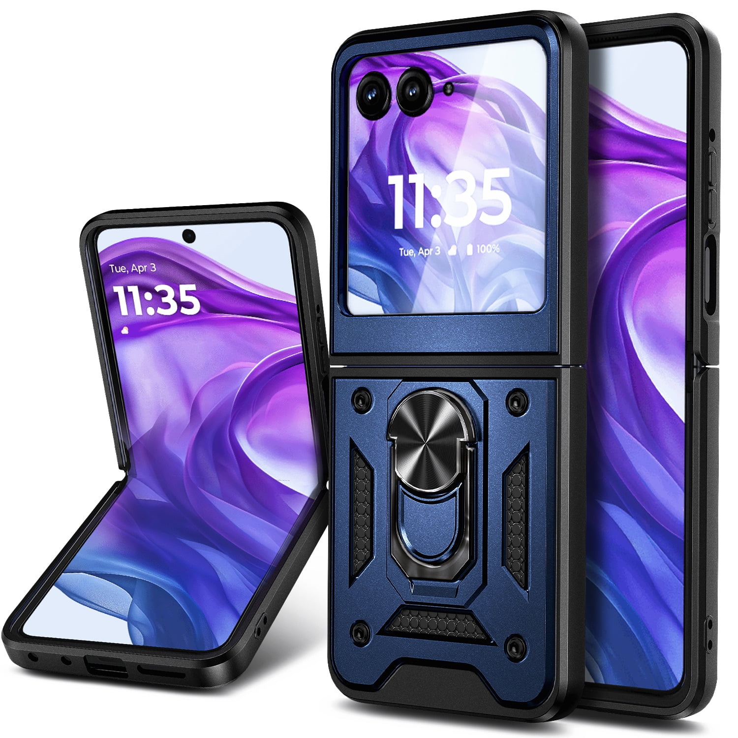 Nagebee For Motorola Razr+ Plus 2024 Phone Case Built-in Sliding ...