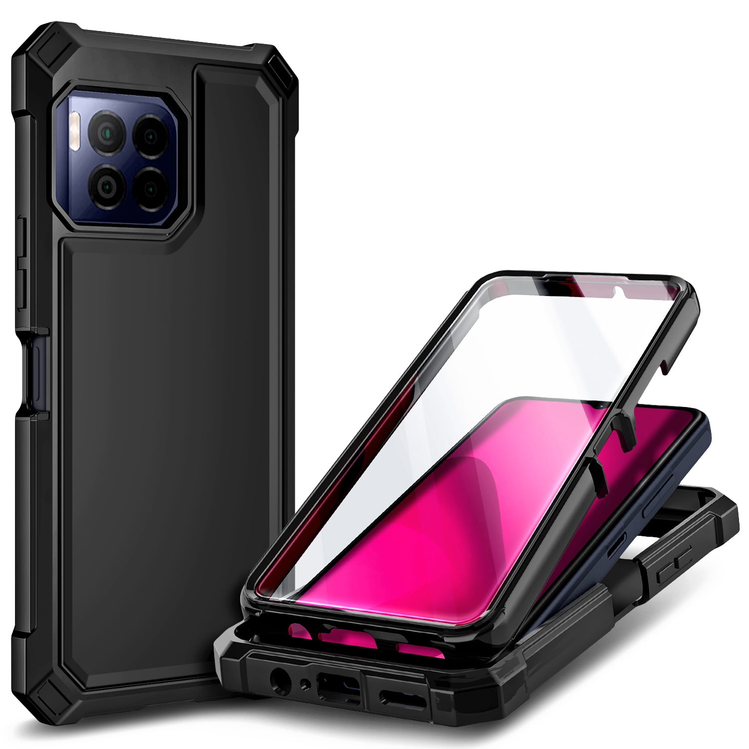 Nagebee Full-Body Rugged Shockproof Case for T-Mobile REVVL 7 PRO 5G ...
