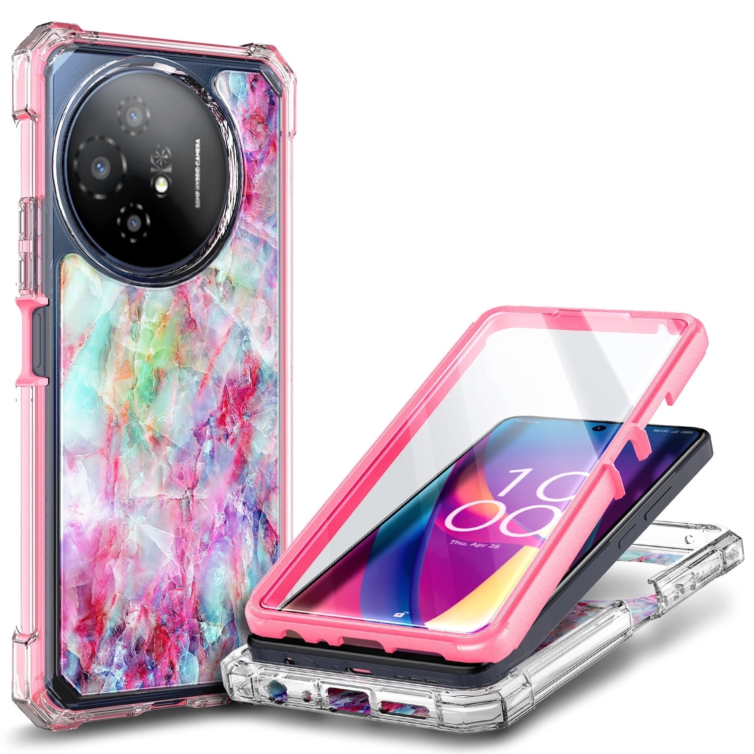 Nagebee Bumper Cell Phone Case with Screen Protector for TCL 50 XL 5G ...