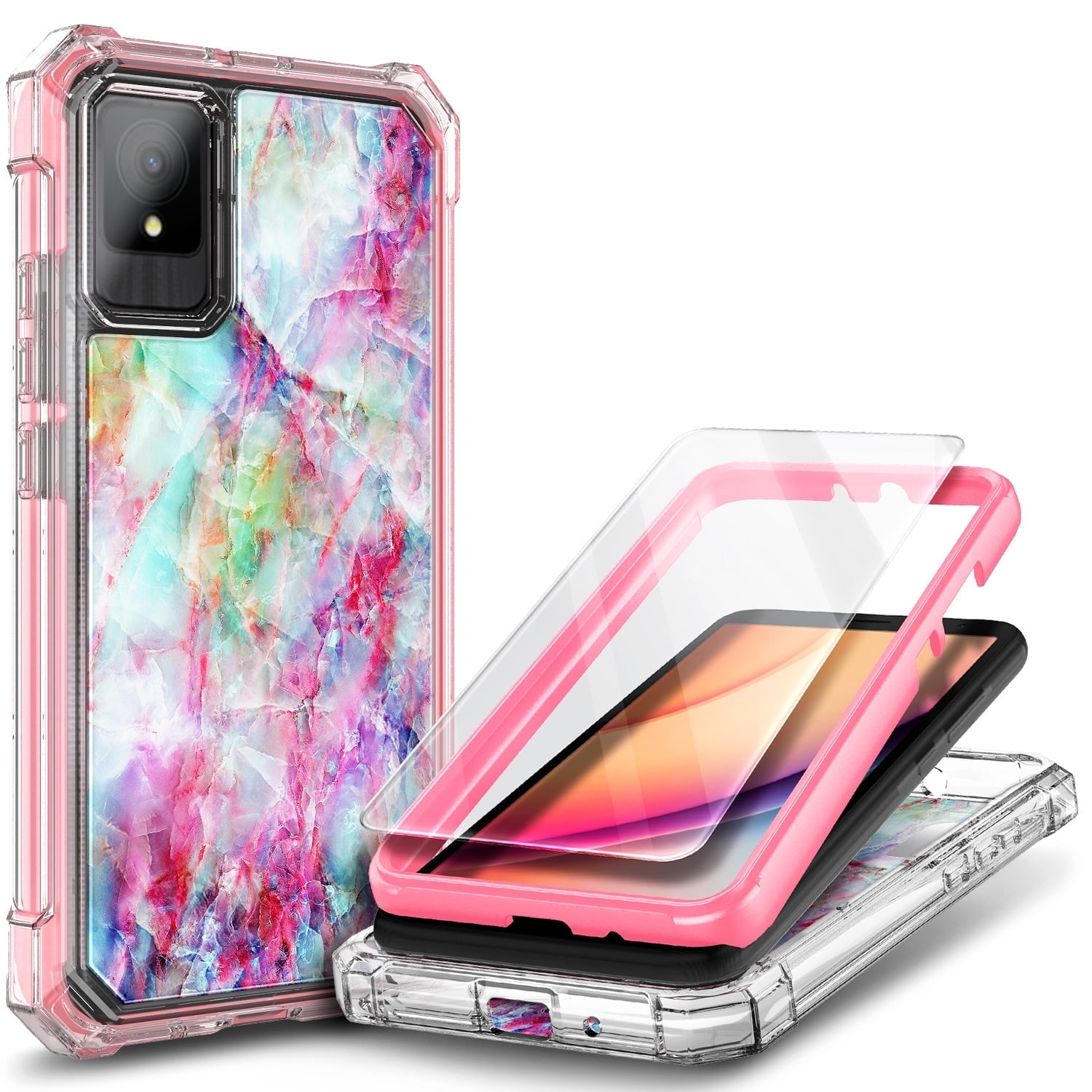 Nagebee For TCL K11 (T432W) Phone Case with Tempered Glass Screen ...