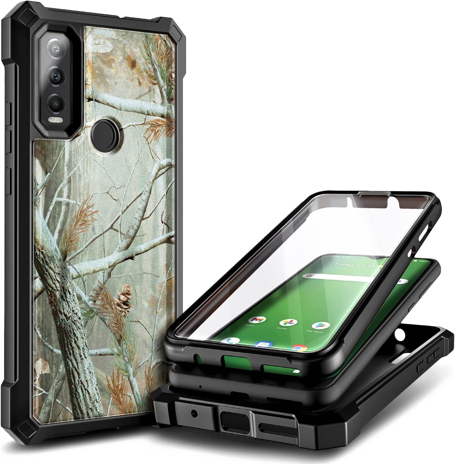 Nagebee AT&T Motivate Max / Cricket Ovation 3 Phone Case with Built-in ...