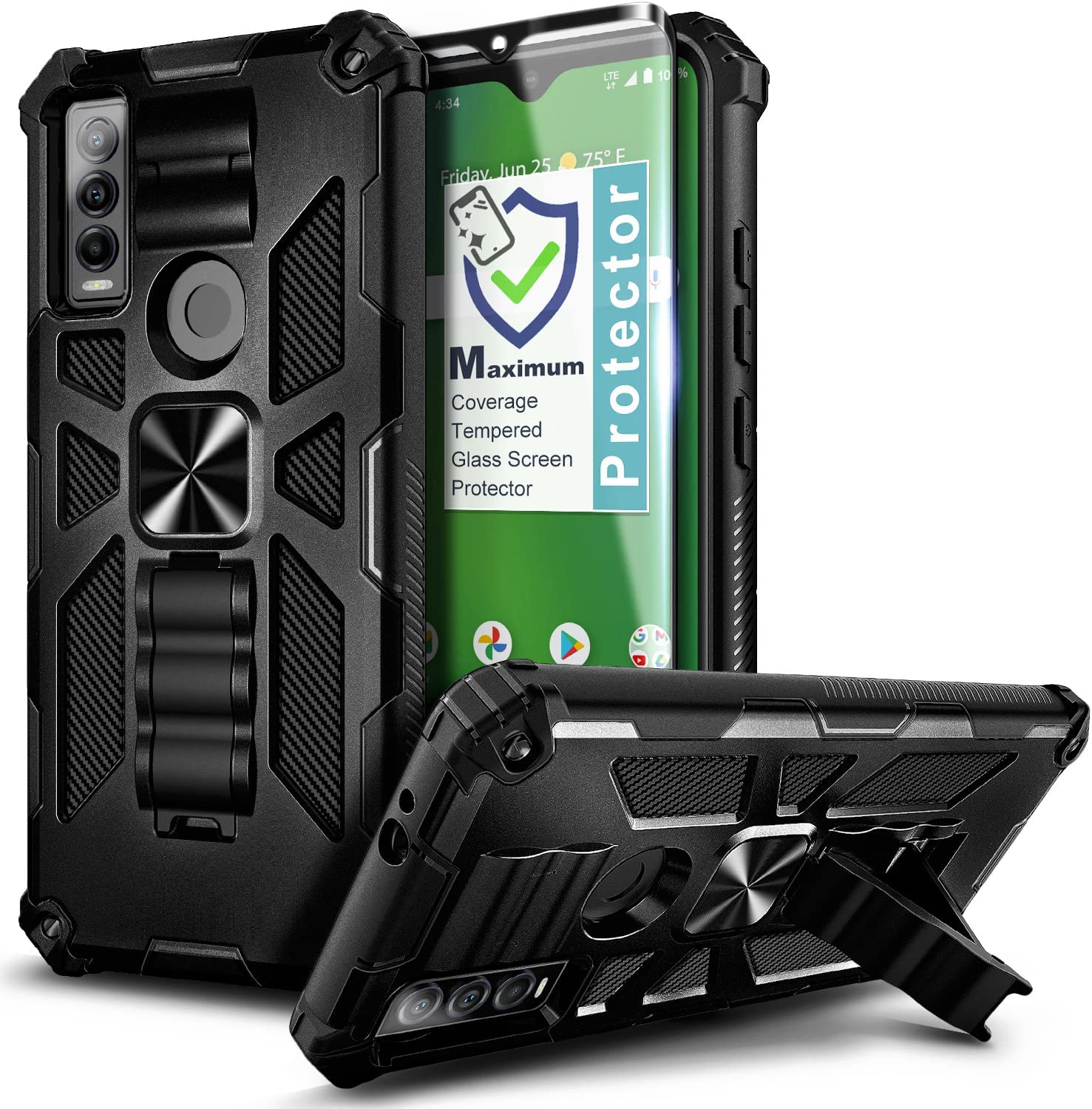 Nagebee Phone Case Compatible for AT&T Motivate Max / Cricket Ovation 3 ...