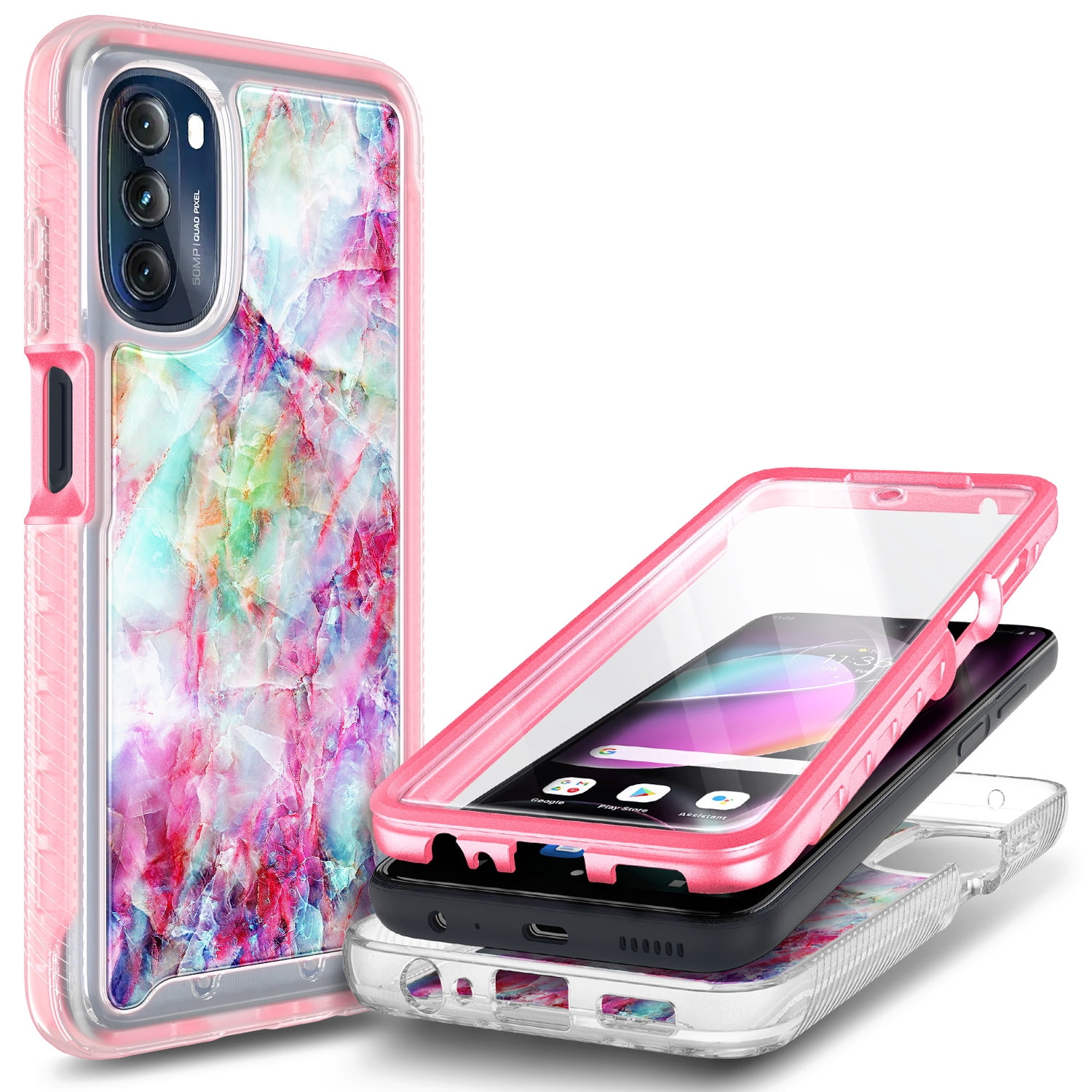 Nagebee Phone Case Compatible for Motorola Moto G 5G (2022) with [Built ...