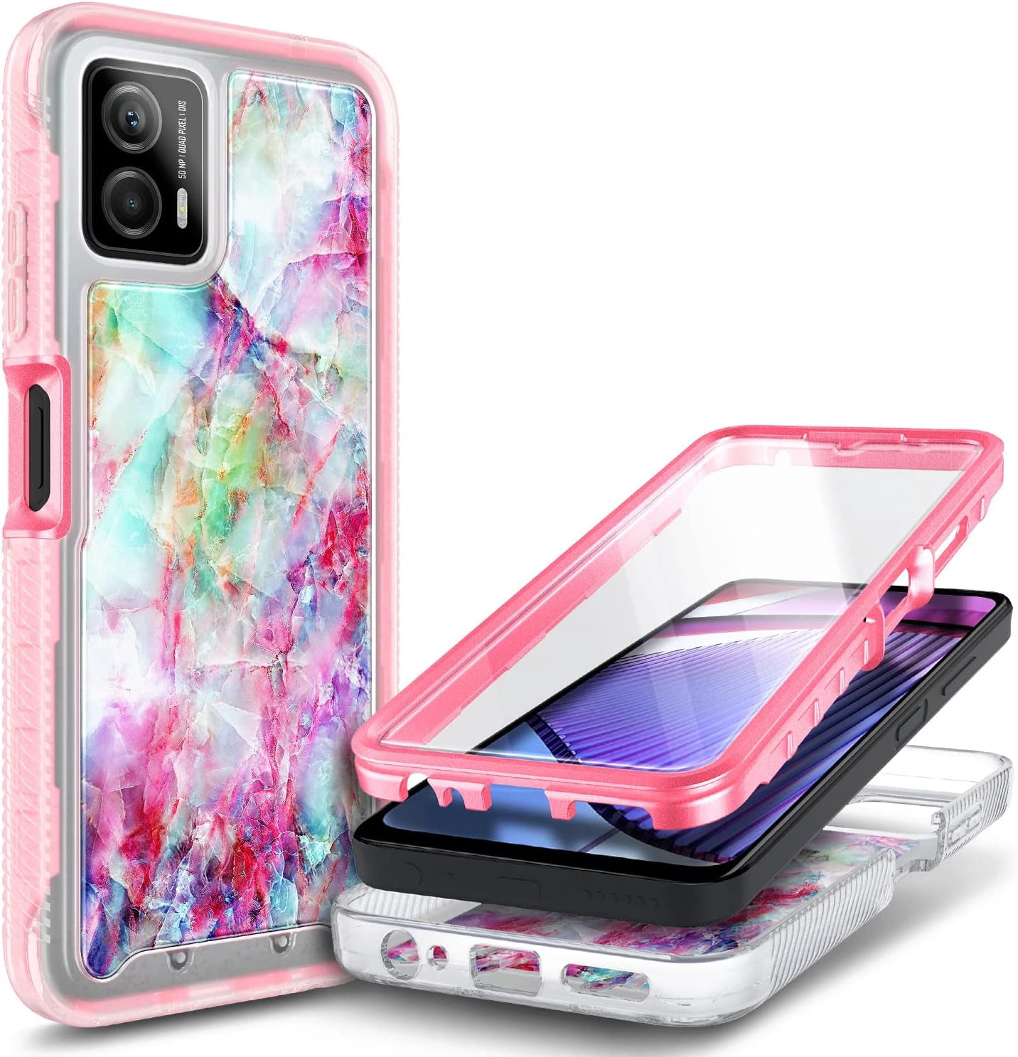 Nagebee Protective Case for Moto G Power/5G (2023), Shockproof with ...