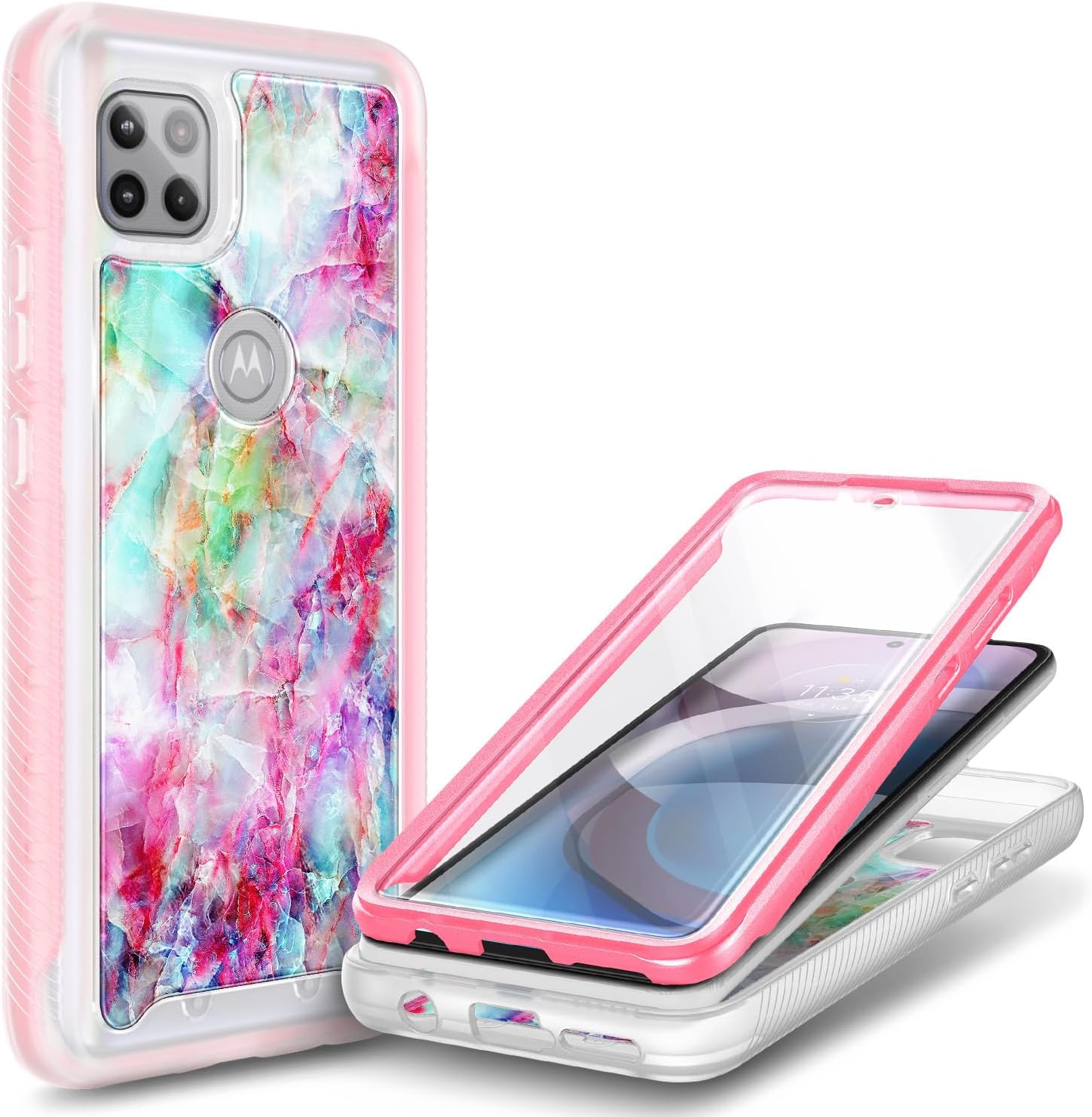 Nagebee Phone Case Compatible for Motorola Moto One 5G Ace / One 5G UW ...