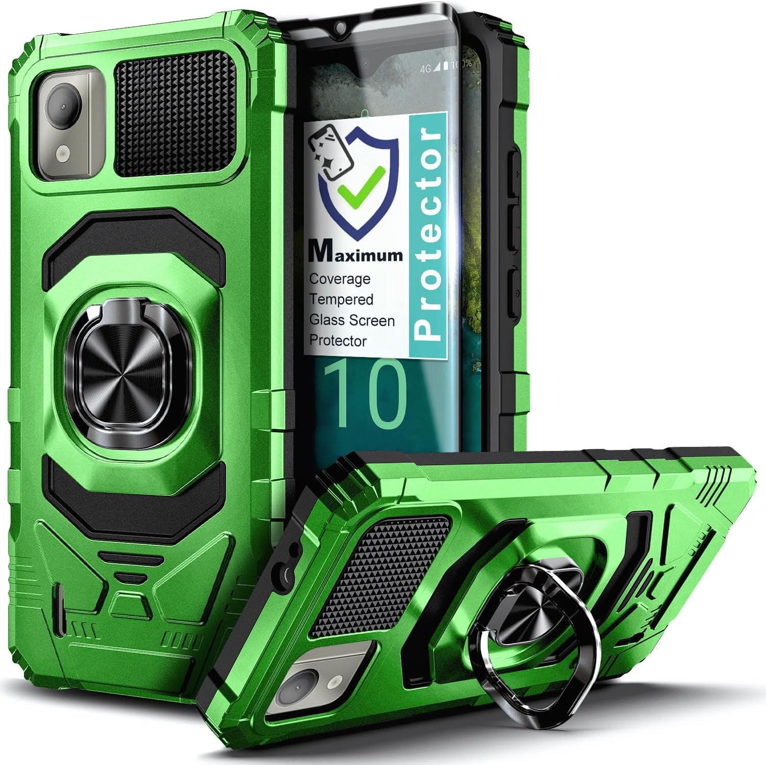 Nagebee Phone Case Compatible for Nokia C110 with Tempered Glass Screen ...