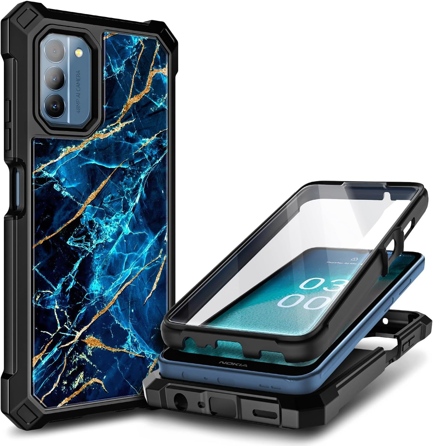 Nagebee Phone Case Compatible for Nokia G100 / Nokia C300 with [Built ...