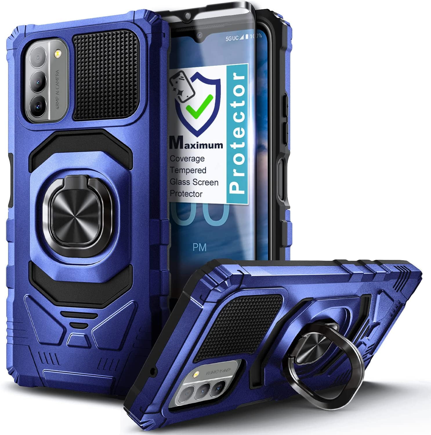 Nokia G100 Military-Grade Case by Nagebee - Heavy-Duty, Blue, with ...