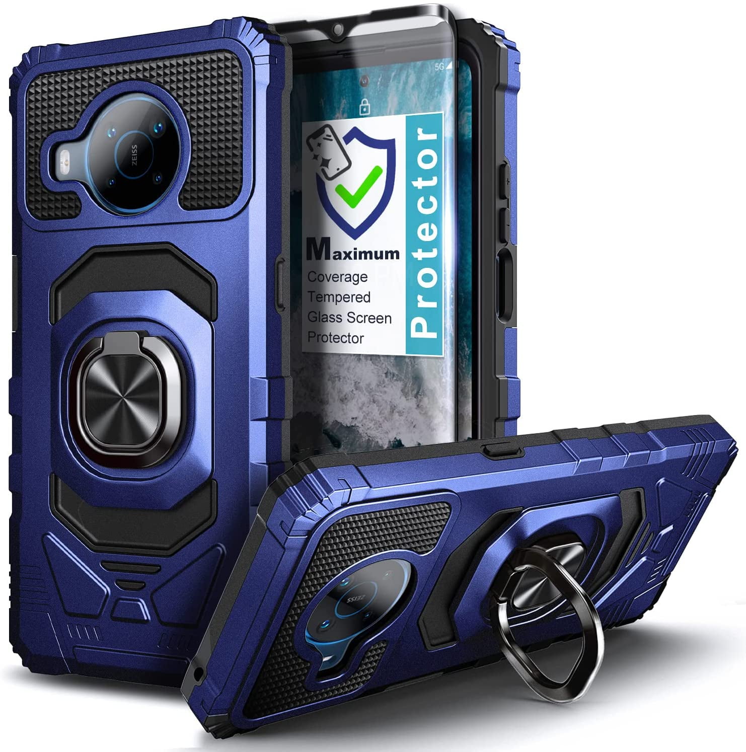 Nagebee Nokia X100 Phone Case, Blue, Full-Body Protective Armor ...
