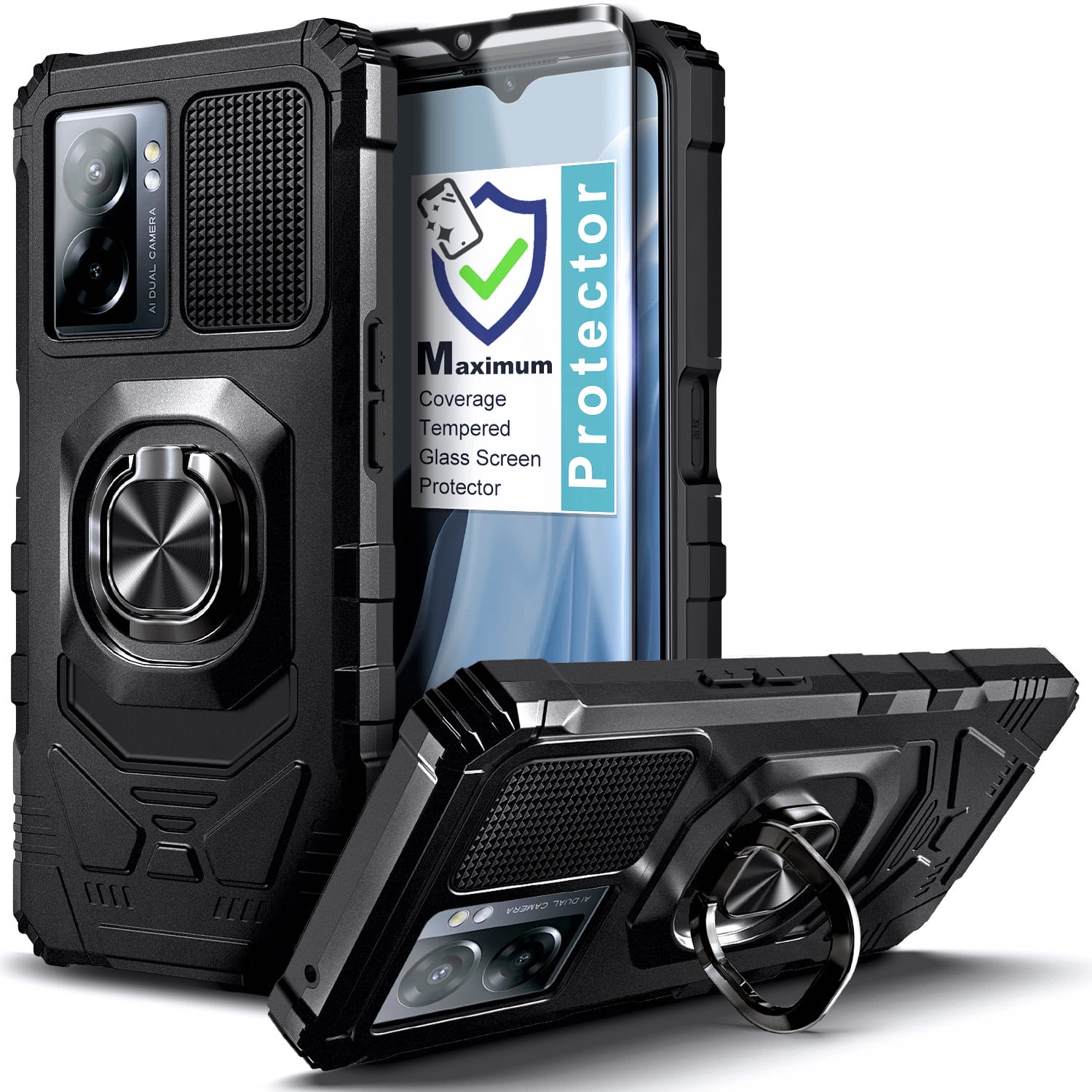 Nagebee Phone Case Compatible for OnePlus Nord N300 5G with Tempered ...