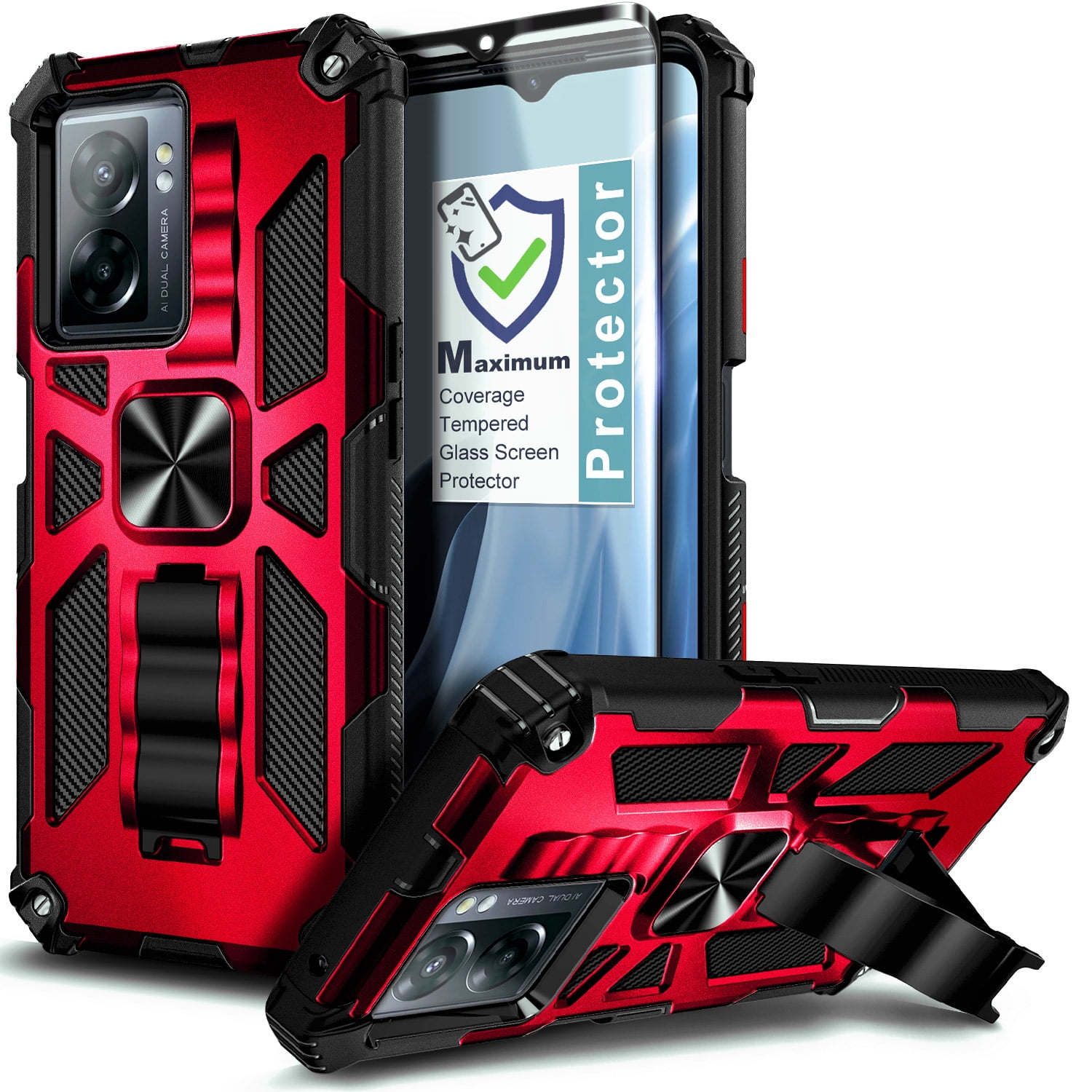 Nagebee Phone Case Compatible for OnePlus Nord N300 5G with Tempered ...