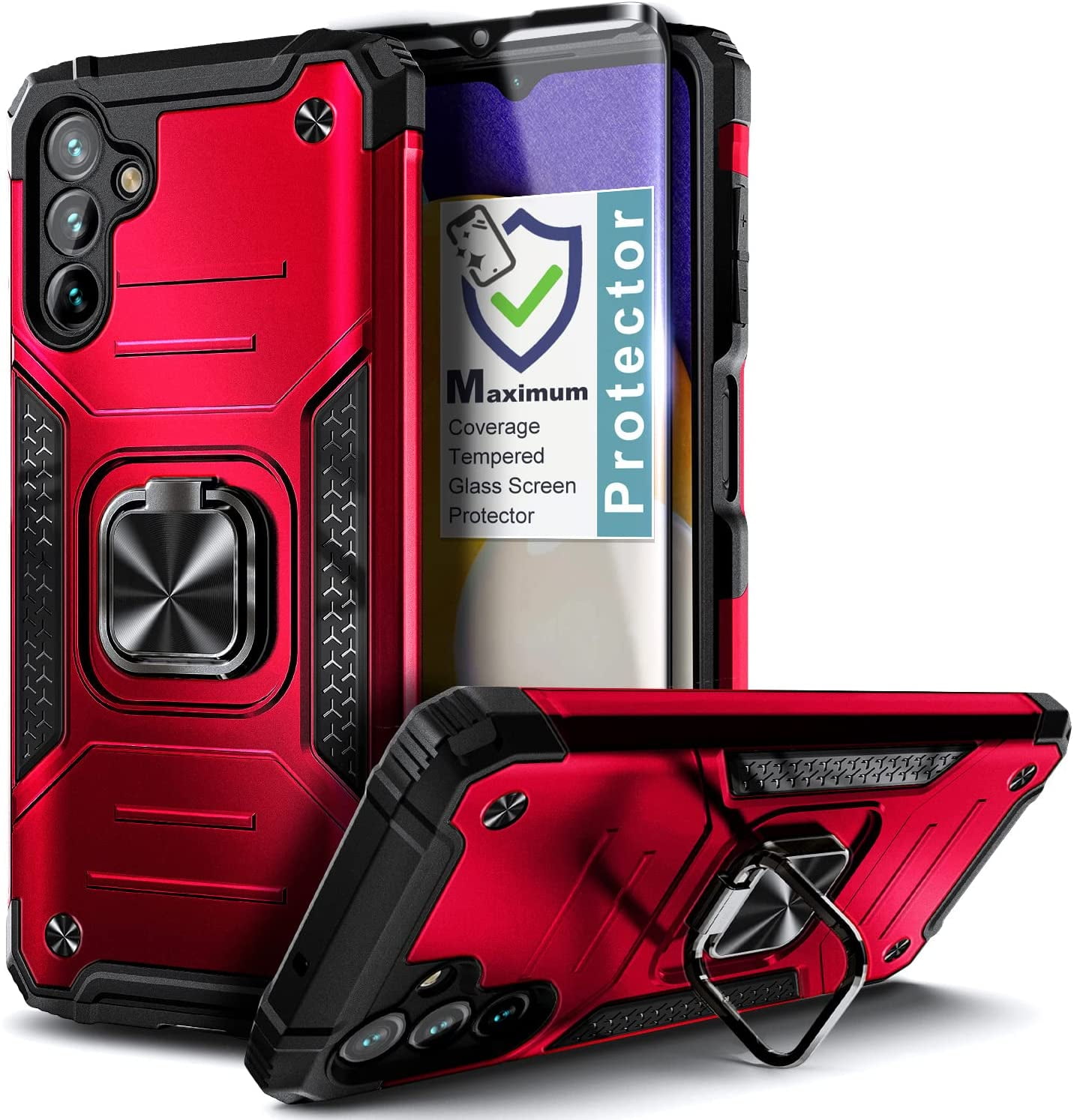 Nagebee Phone Case Compatible for Samsung Galaxy A14 5G with Tempered ...