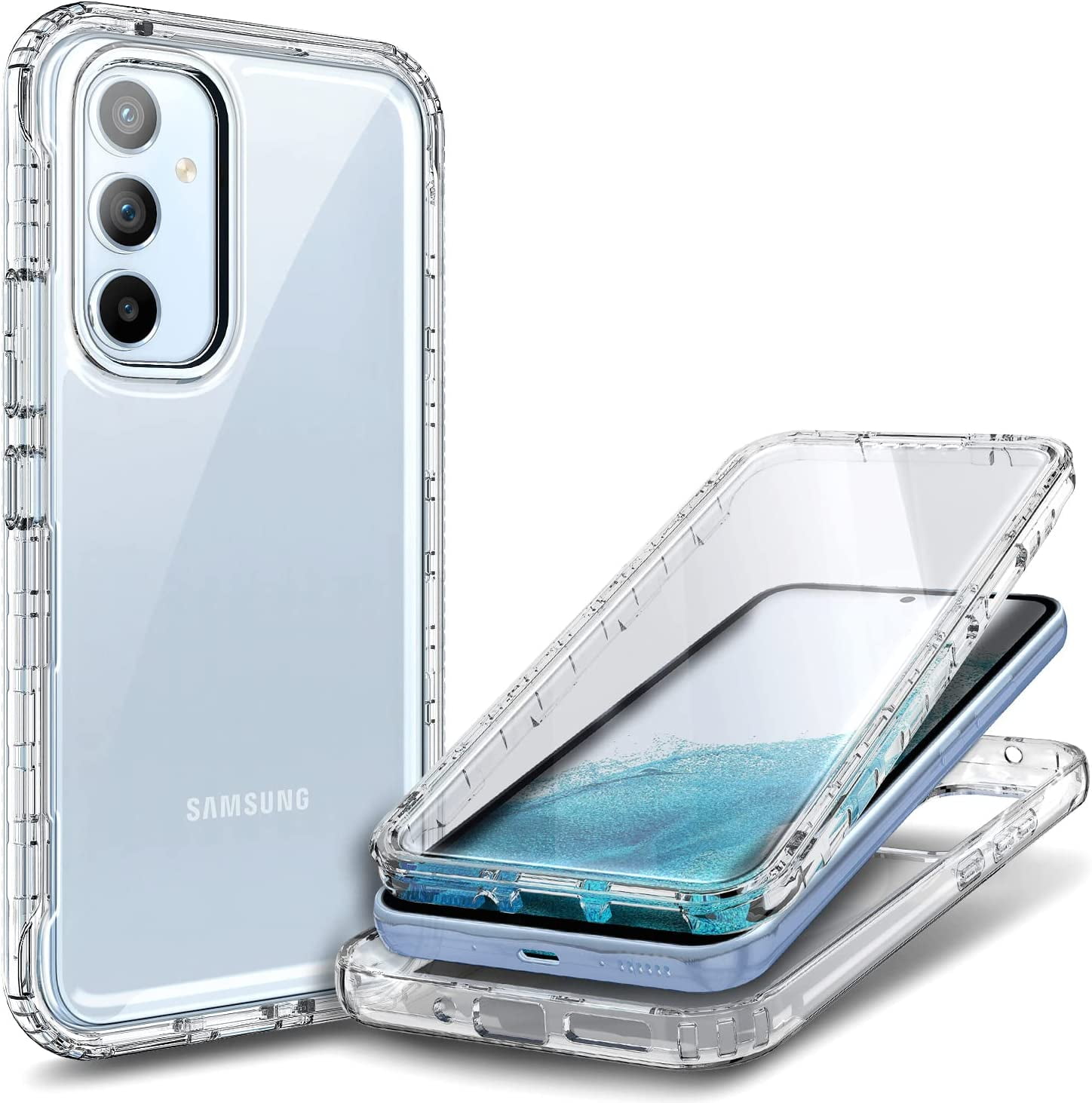 Nagebee Phone Case for Samsung Galaxy A54 5G, Built-in Screen Protector ...