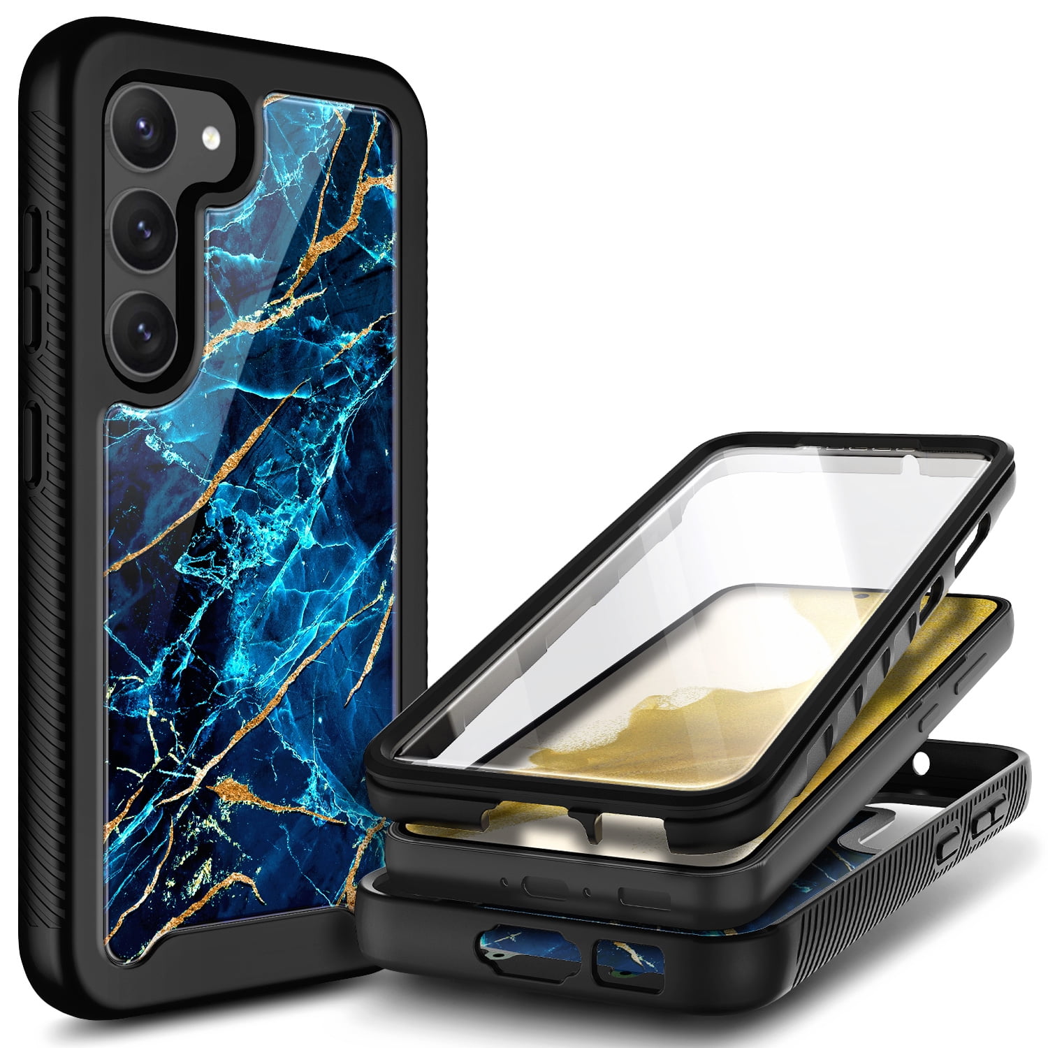 Nagebee Phone Case Compatible for Samsung Galaxy S23 with [Built-in ...