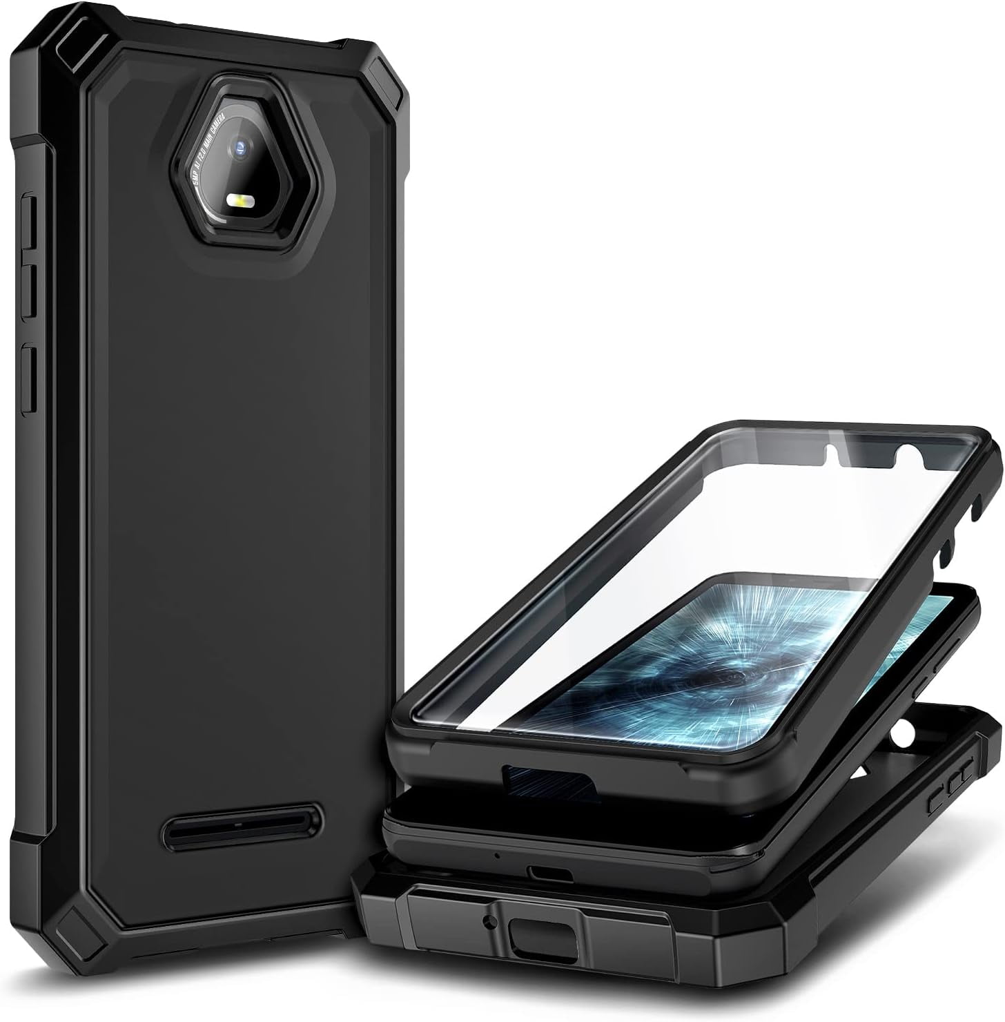 Nagebee Phone Case Compatible for Schok Volt SV55 (SV55216) with [Built-in Screen Protector ...