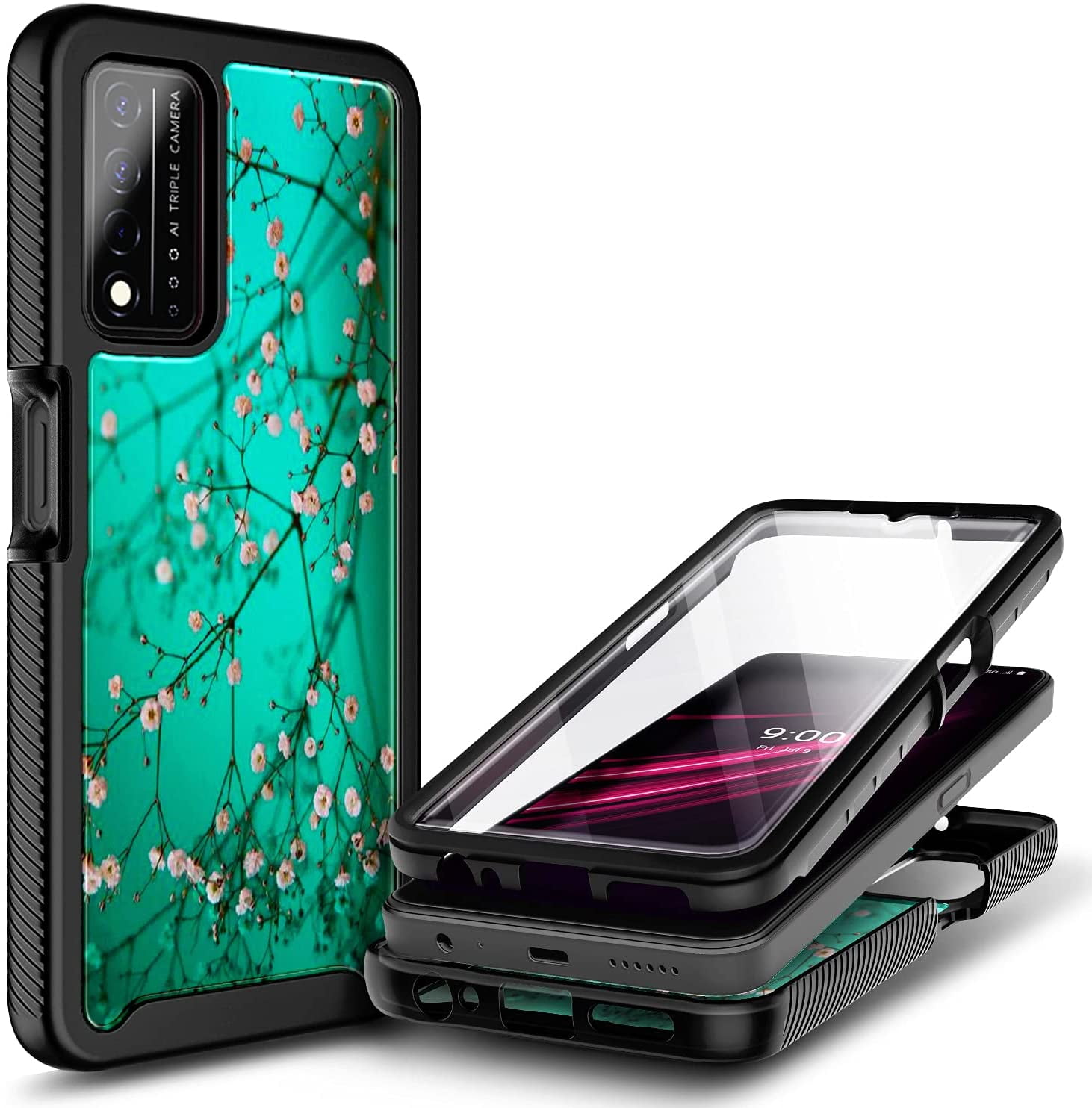 Nagebee Phone Case Compatible for T-Mobile REVVL V+ Plus 5G with [Built ...