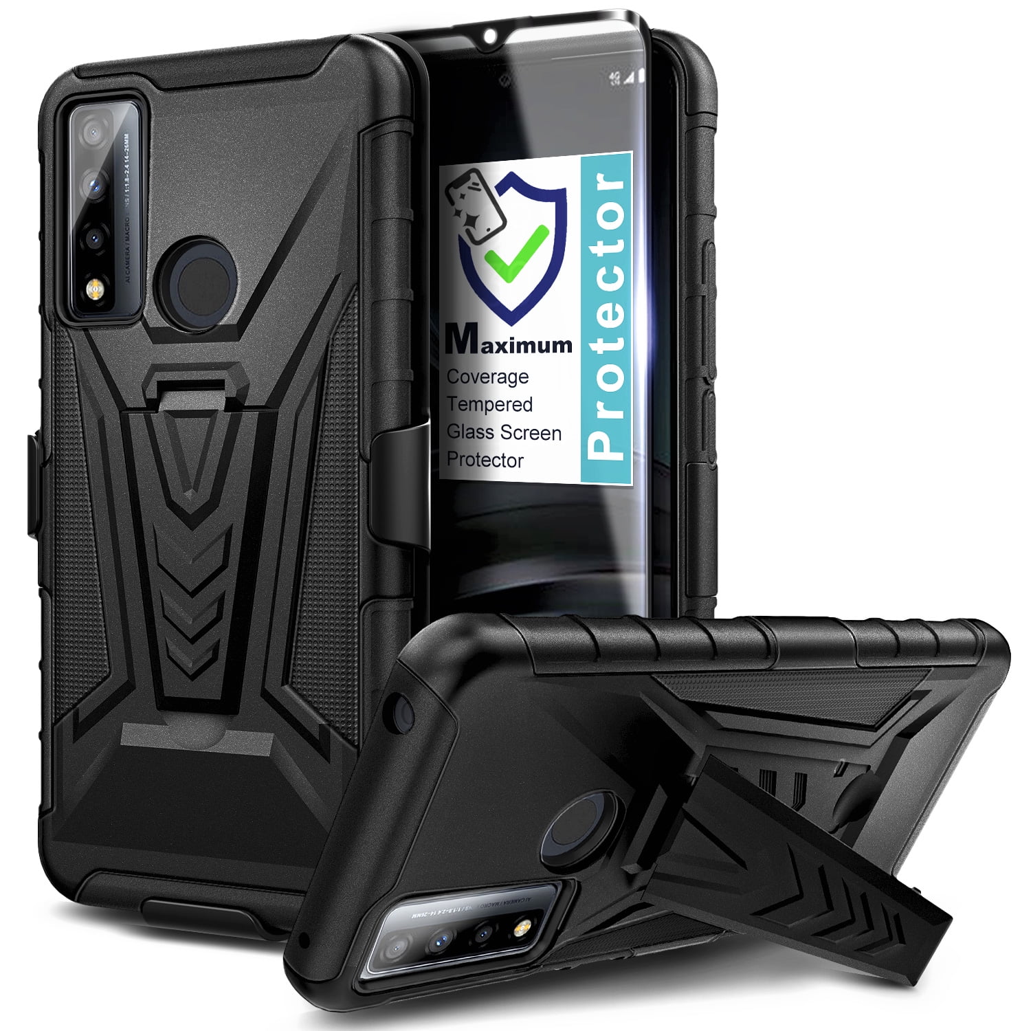 Nagebee Phone Case Compatible for TCL 20 XE / TCL 20XE with Tempered ...