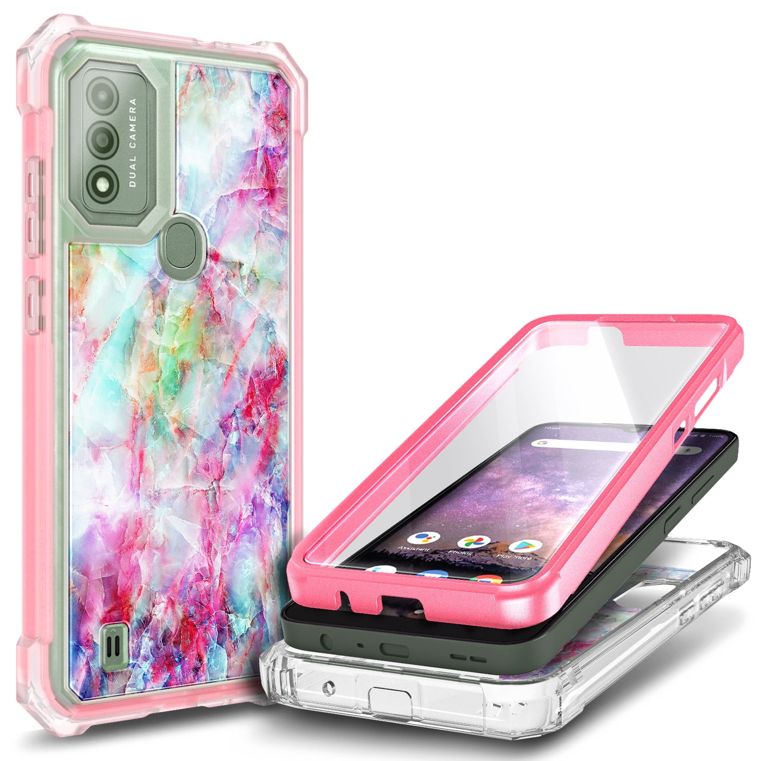 Nagebee Protective Case for Wiko Voix, Full-Body, Built-in Screen ...