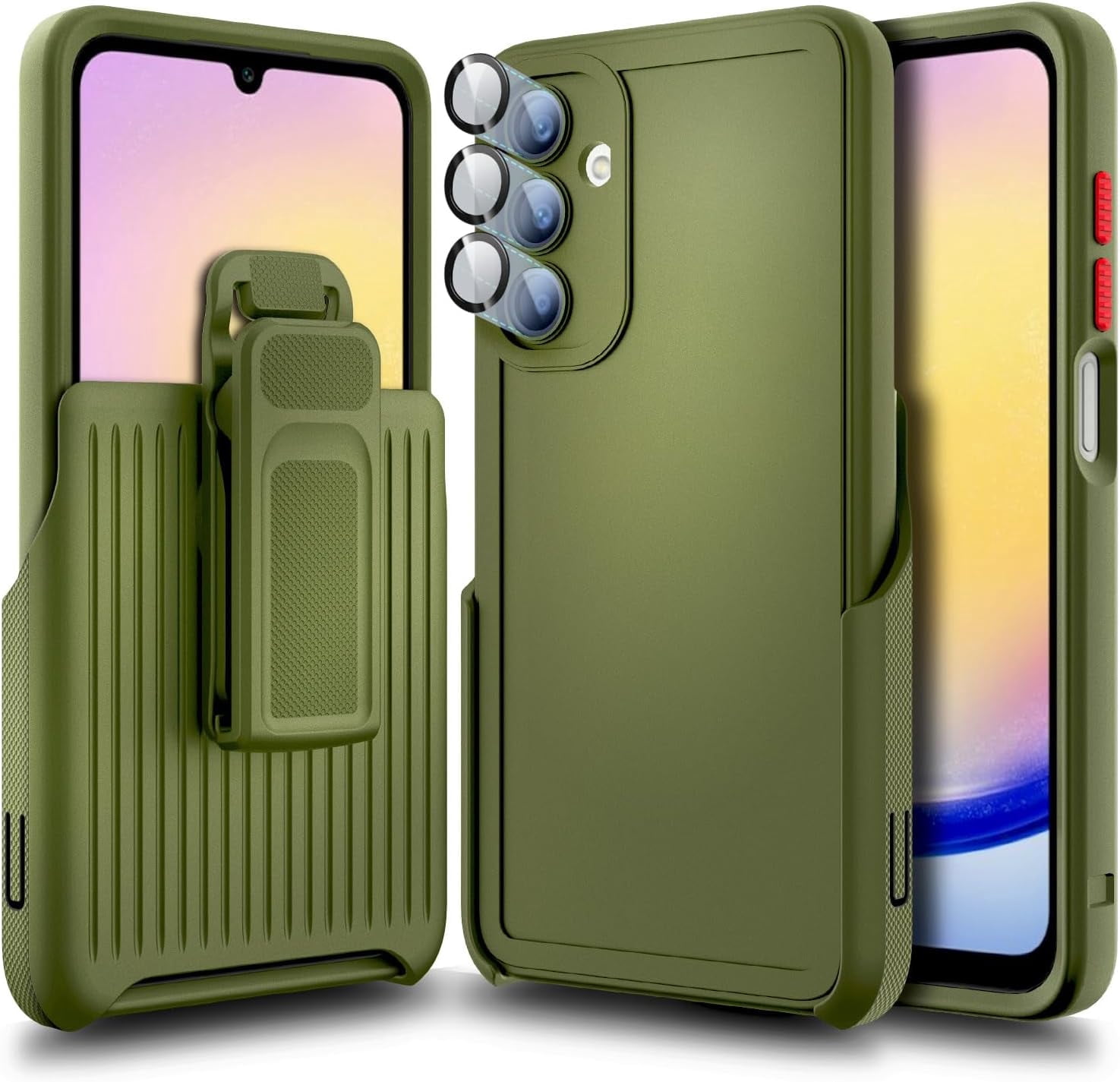 Nagebee For Samsung Galaxy A25 5G Phone Case Belt Clip Holster ...