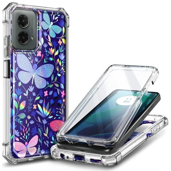 Nagebee Shockproof Butterfly Rugged Bumper Case, Full-Body Protection ...