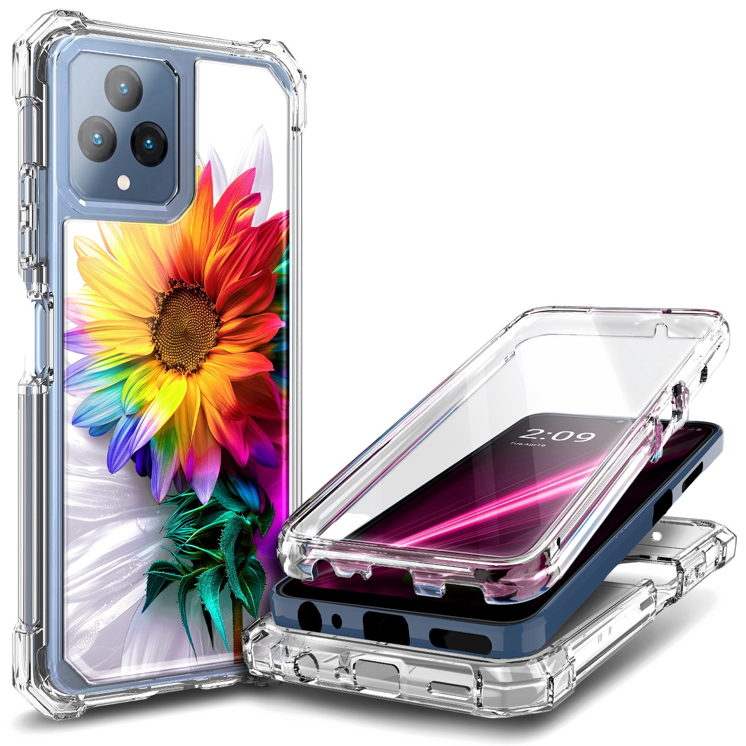 Nagebee for T-Mobile REVVL 6x 5G / REVVL 6 Phone Case with Built-in ...